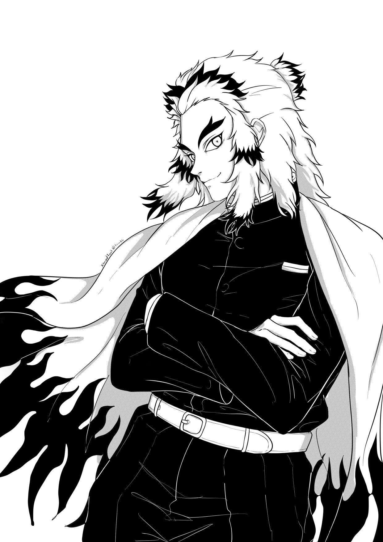 ArtStation - KNY - Rengoku Kyoujurou Fanart