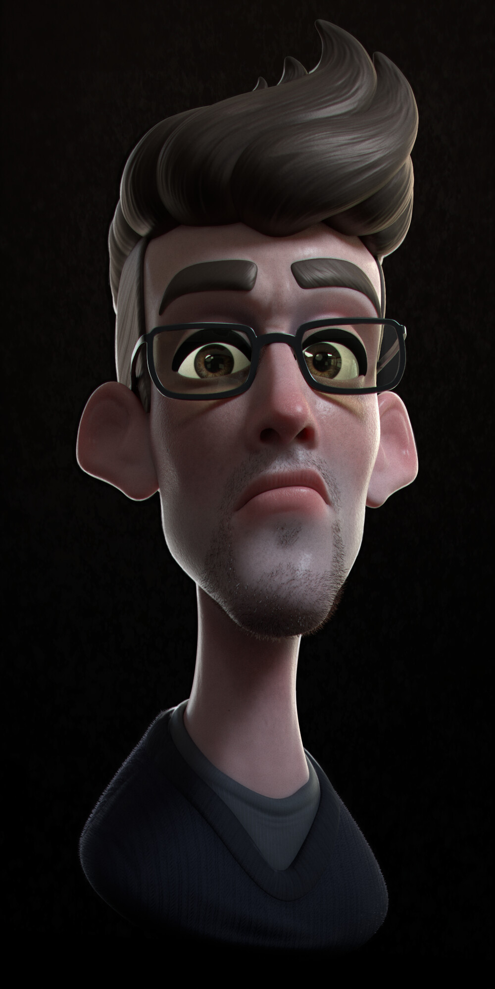 ArtStation - Stylised Self Portrait