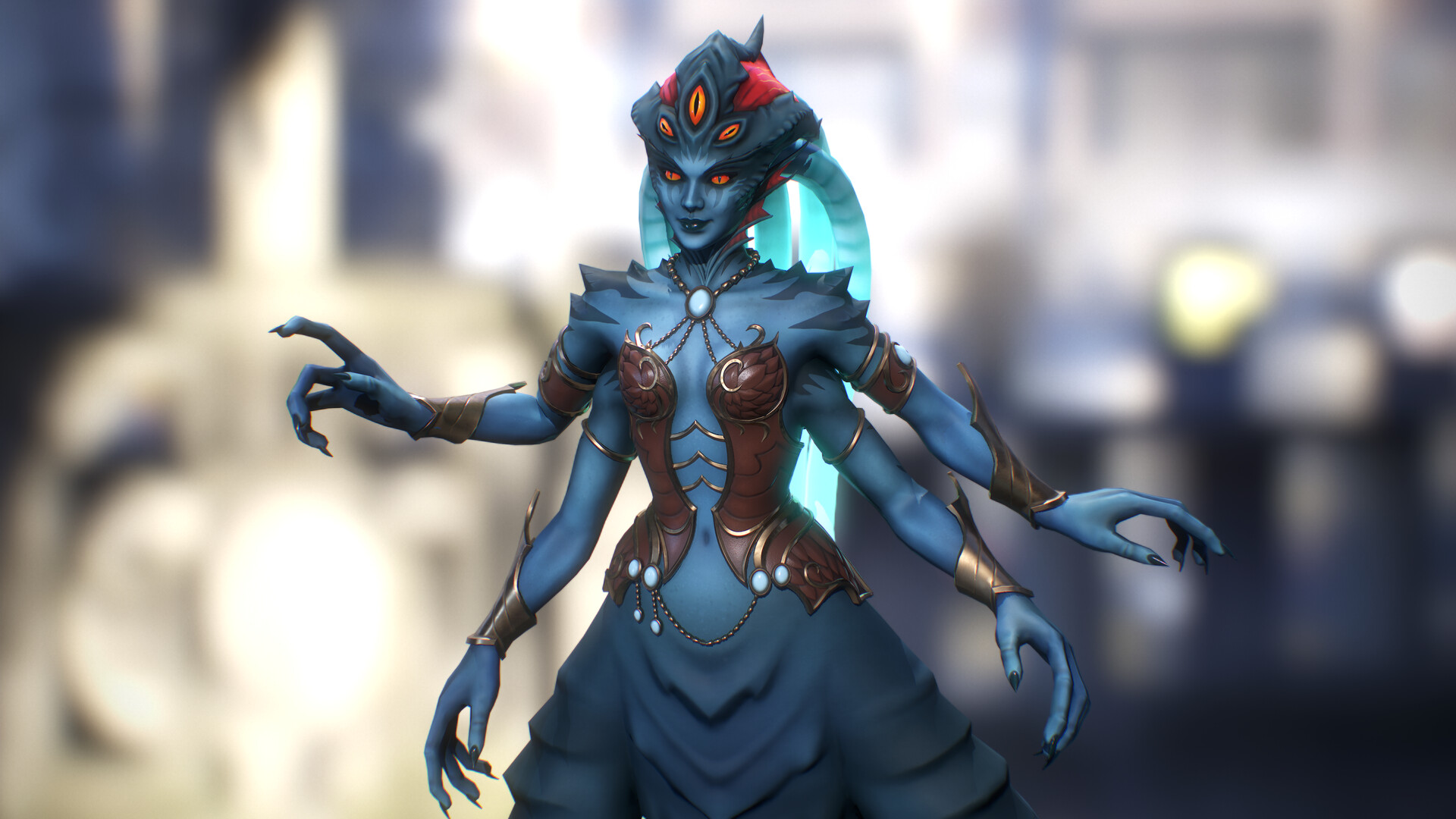 Elena - Art - Queen Azshara - World of Warcraft Fanart 3d