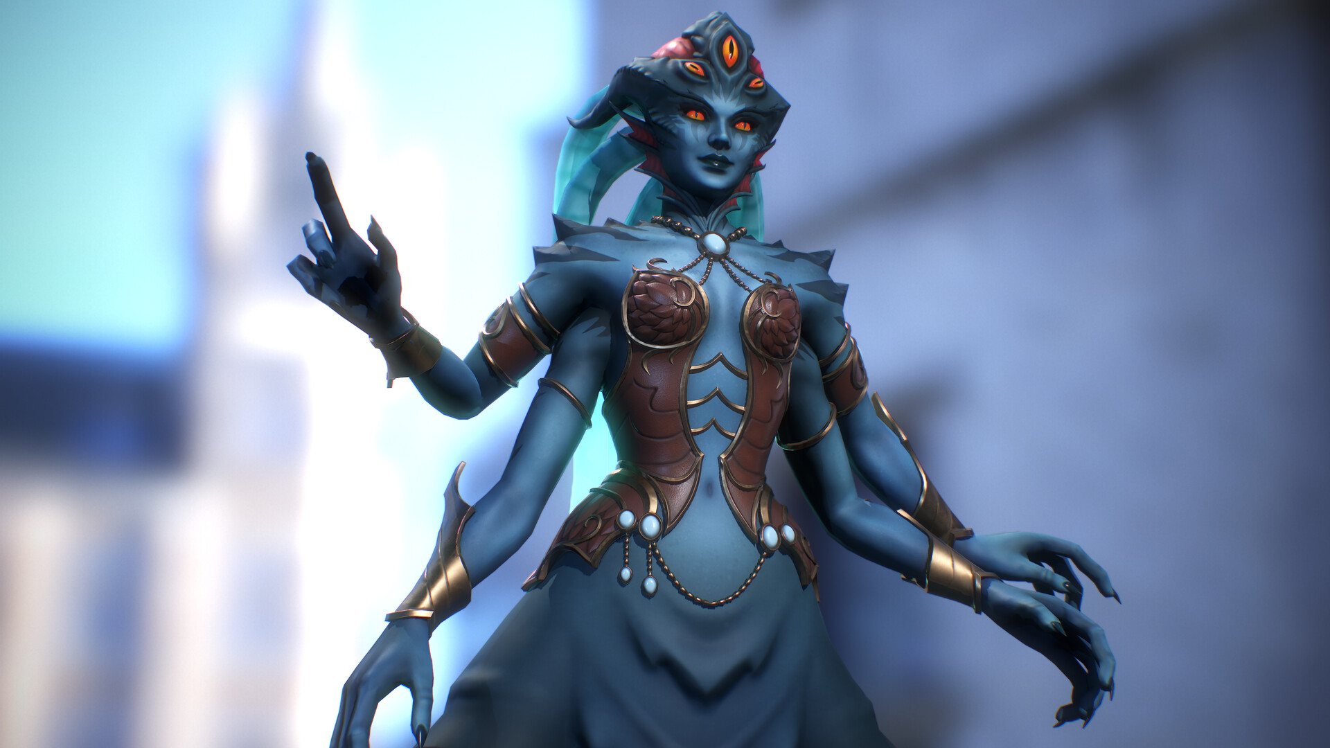 Elena - Art - Queen Azshara - World of Warcraft Fanart 3d