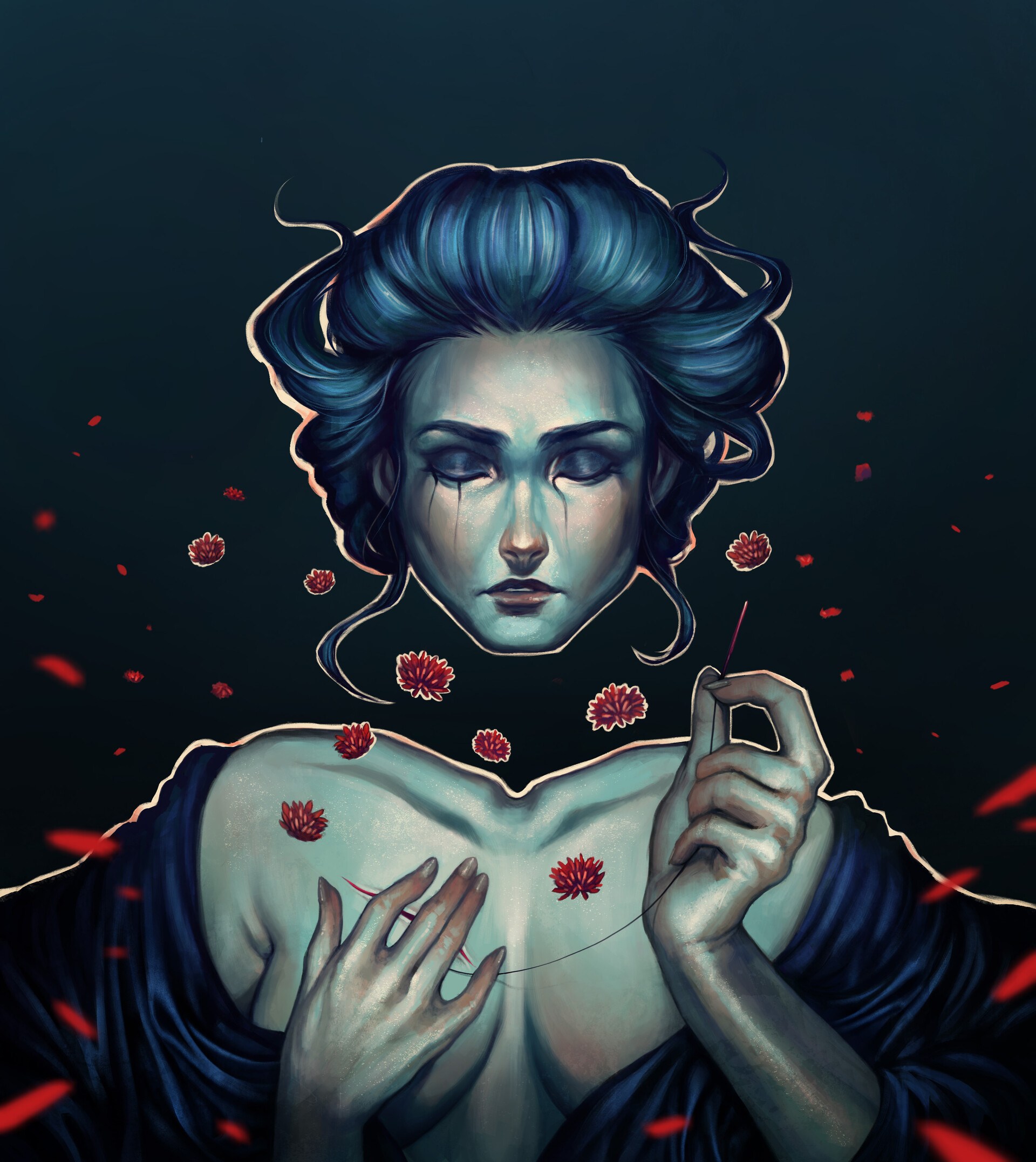 ArtStation - Dahlias