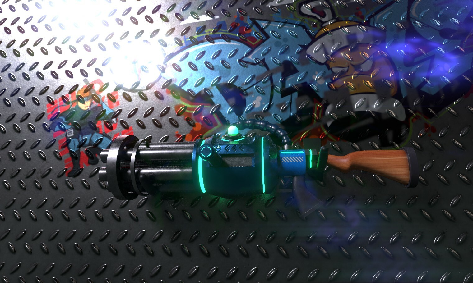 Jonathen Ortiz - Stylized Mini-gun