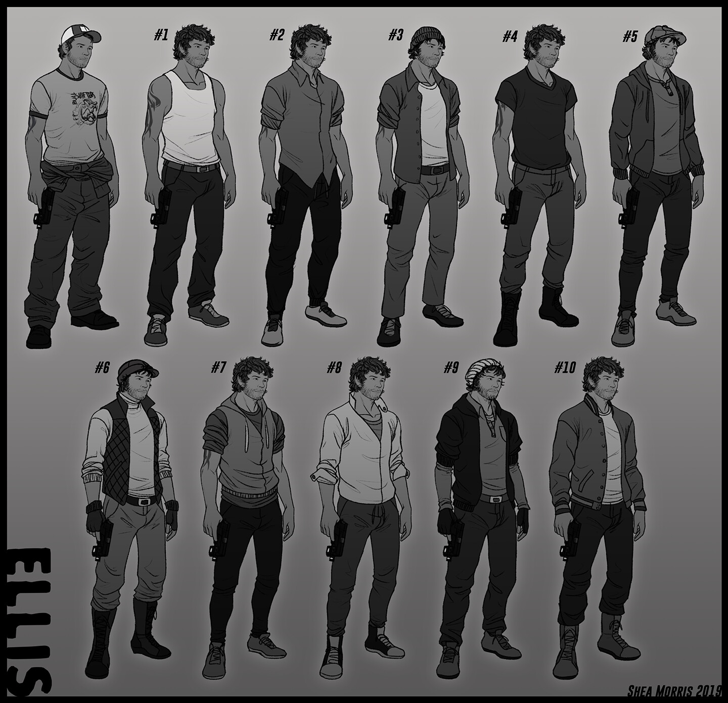 Shea Morris - Left 4 Dead: Post-Canon Character Design Exploration