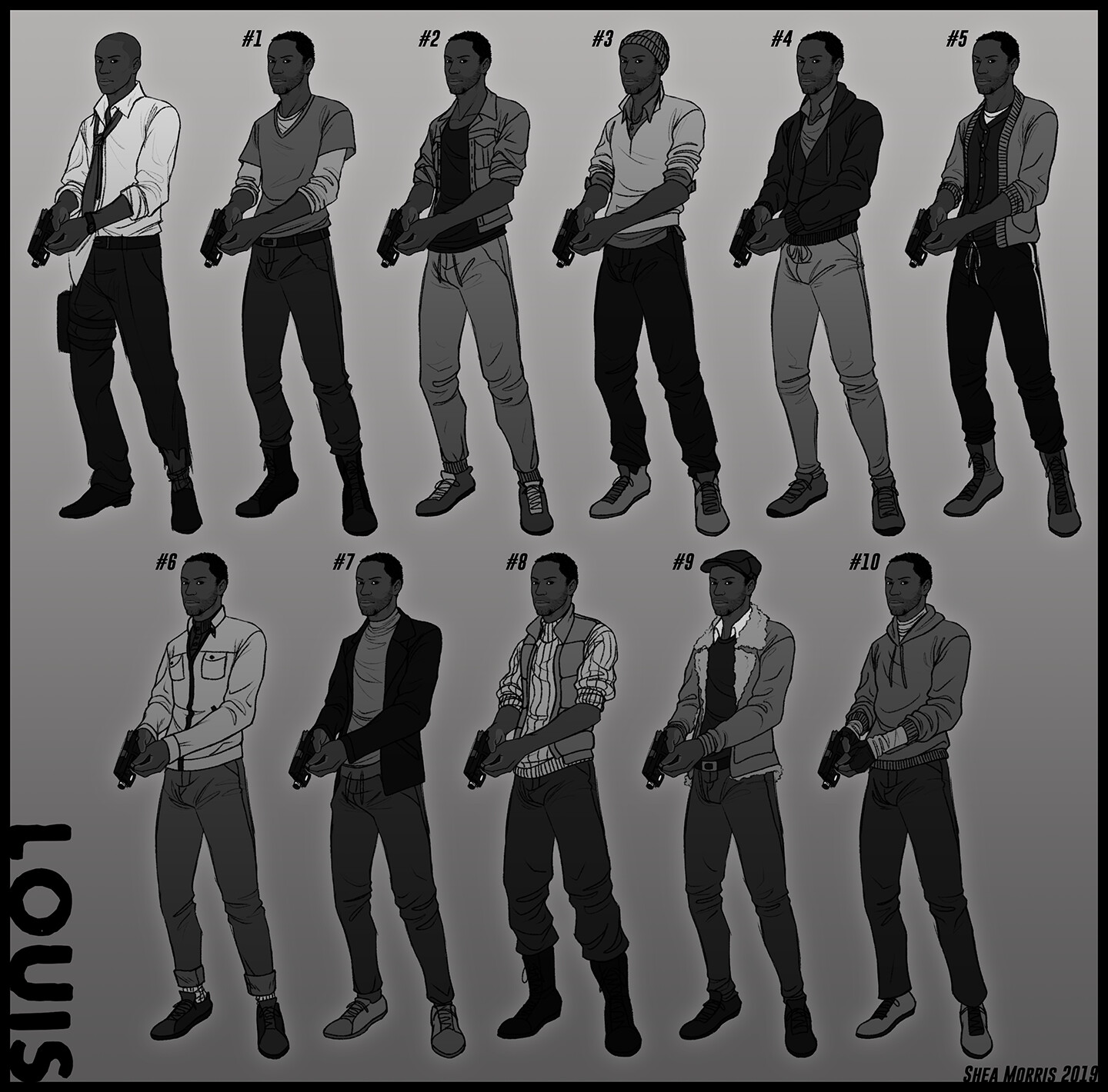 Shea Morris - Left 4 Dead: Post-Canon Character Design Exploration