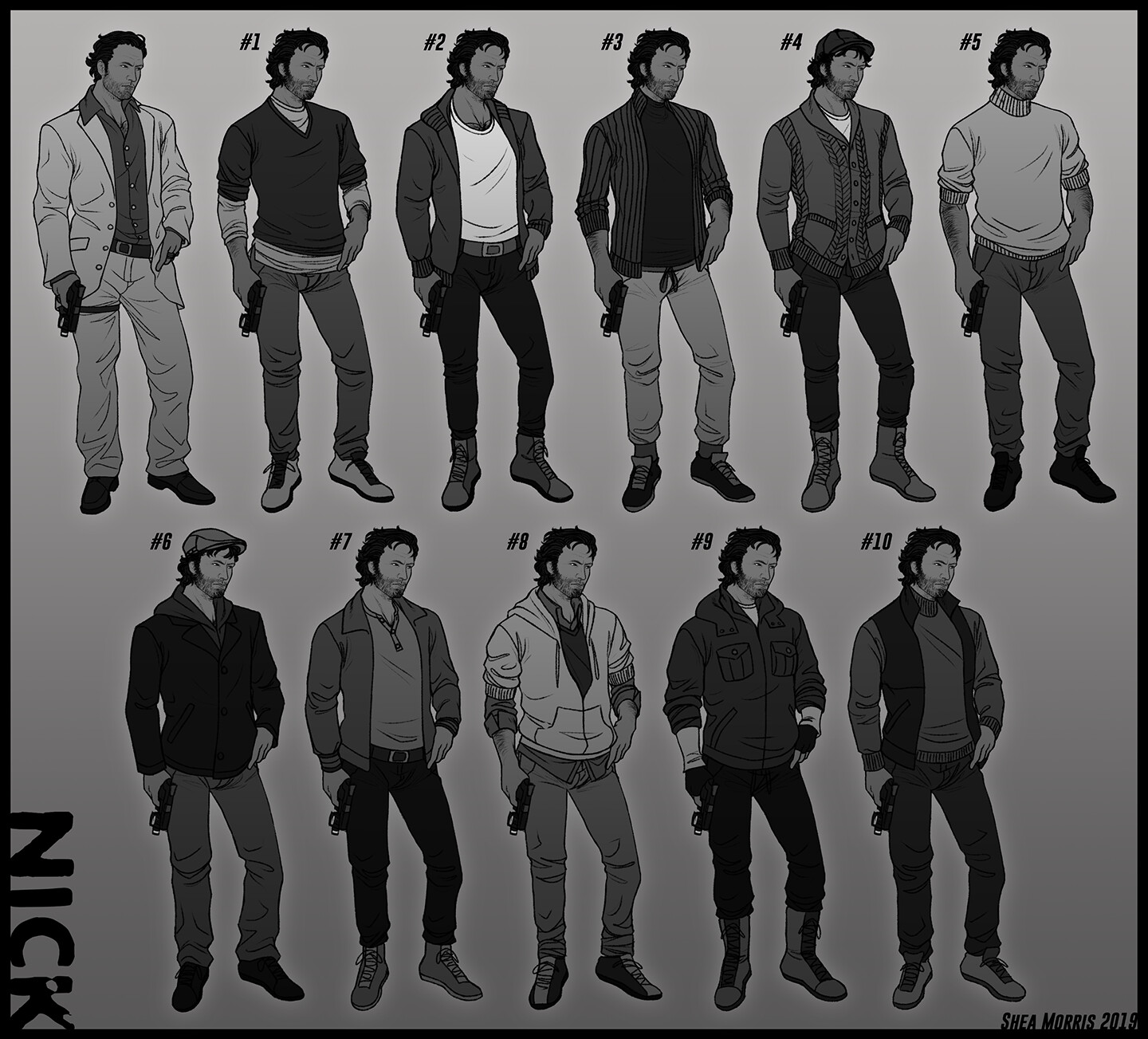 Shea Morris - Left 4 Dead: Post-Canon Character Design Exploration