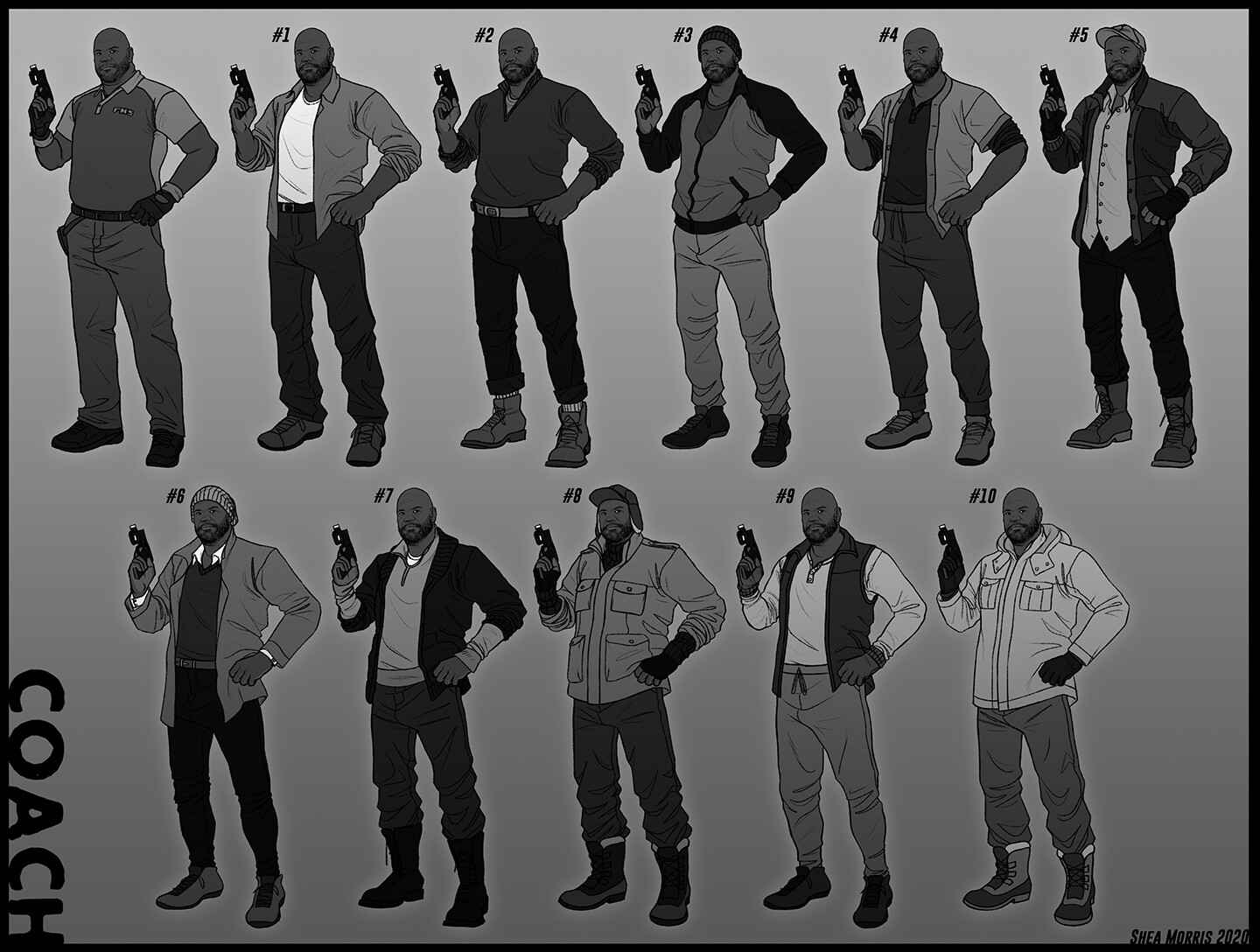 Shea Morris - Left 4 Dead: Post-Canon Character Design Exploration