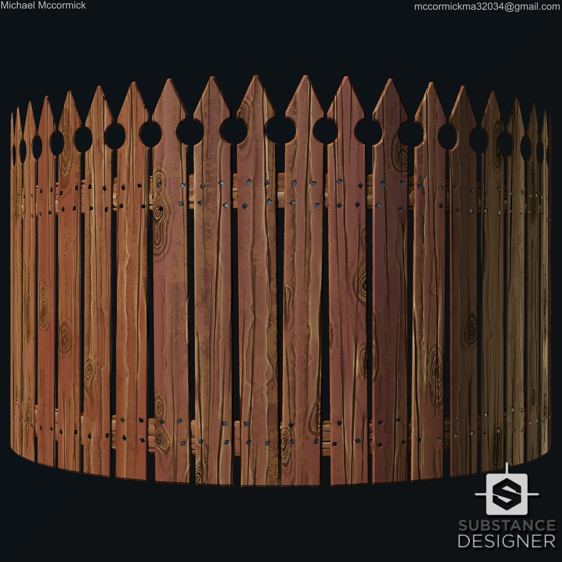 ArtStation - Stylized Fence