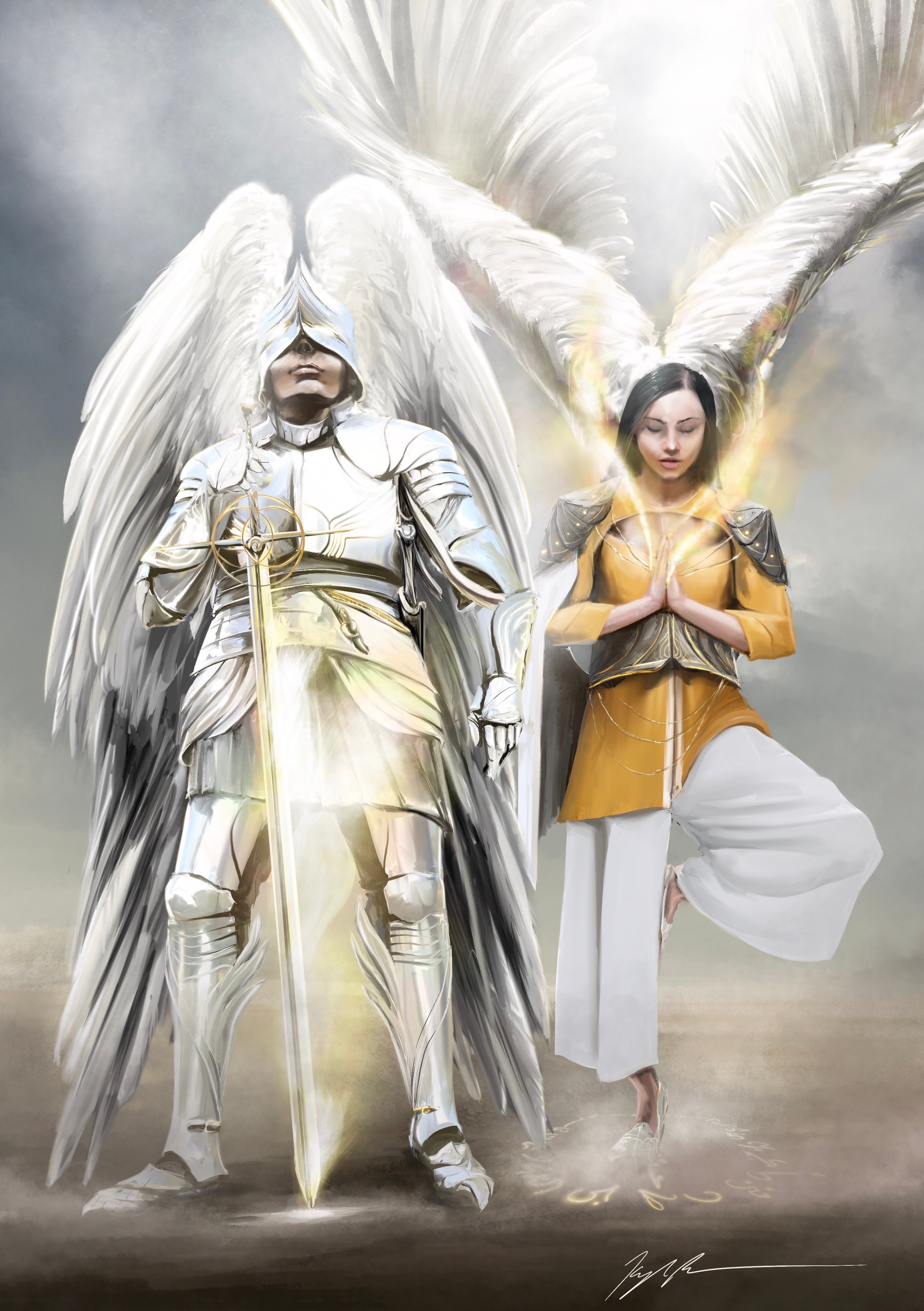 Male Guardian Angel Designs