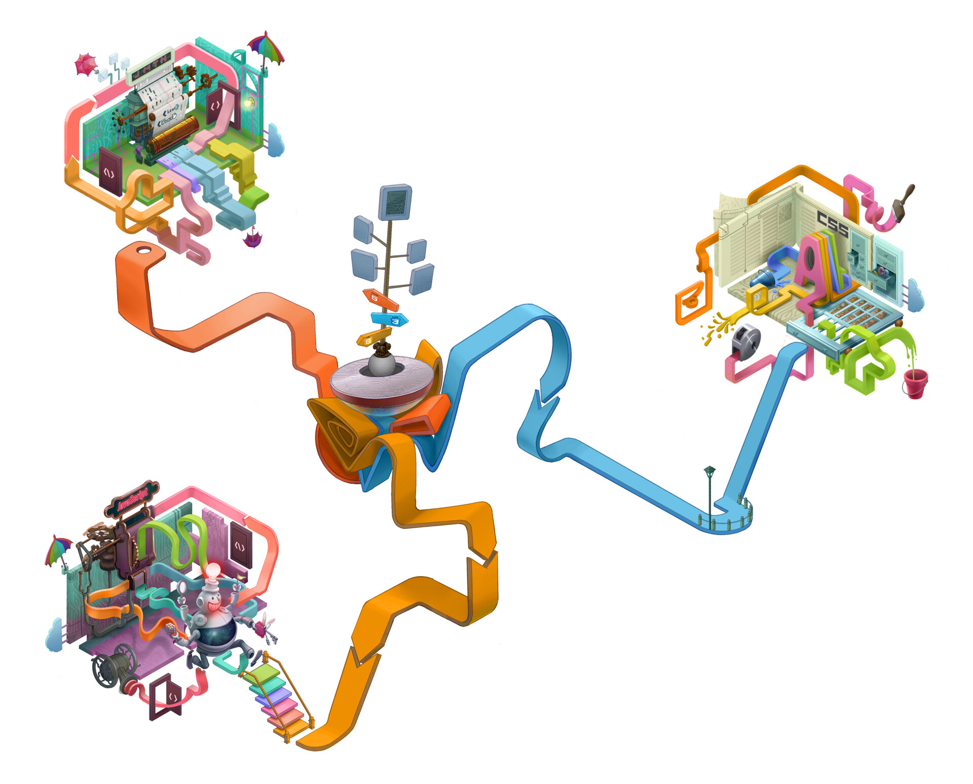 ArtStation - Hack Computer, Game Hacktml: Concept, Game interface