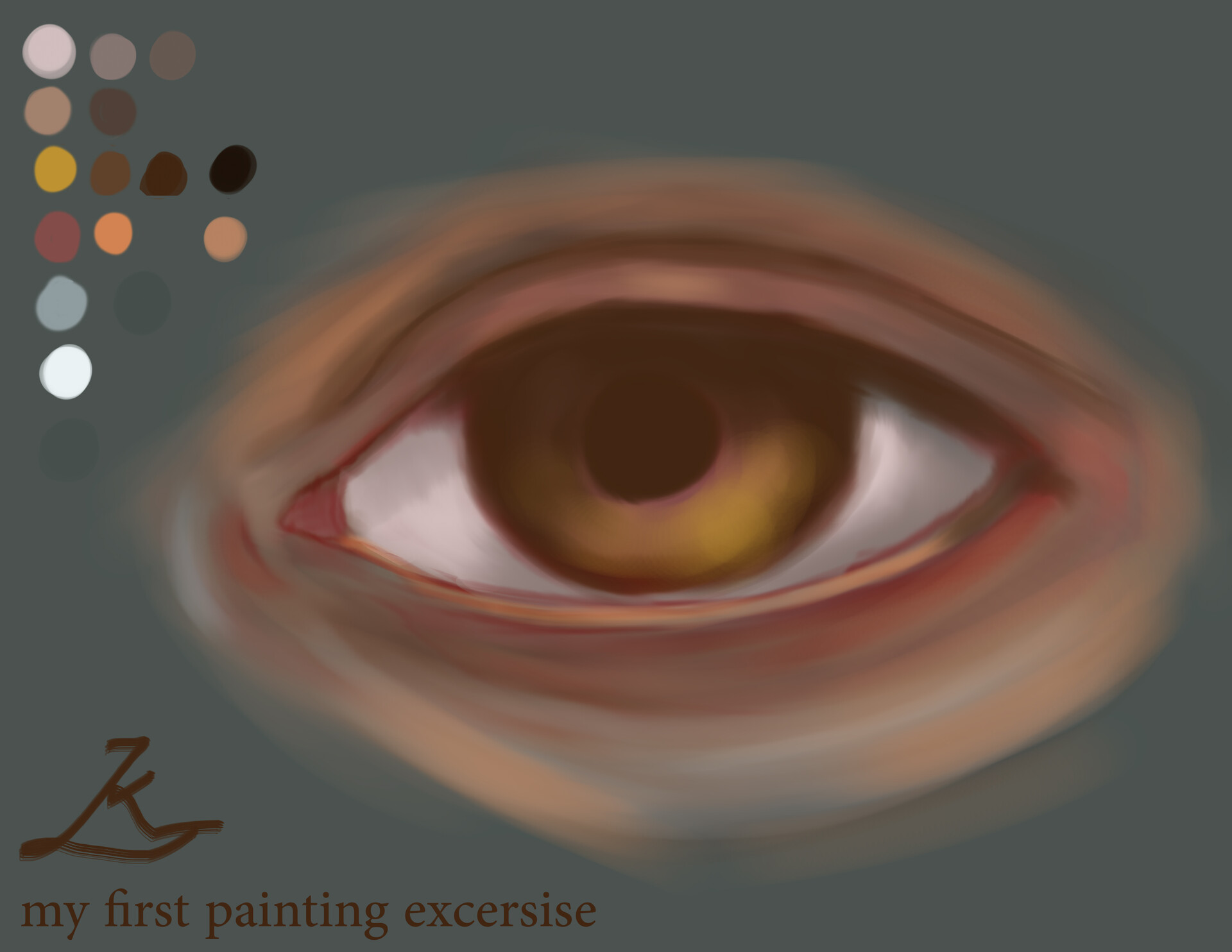 ArtStation - eye painting