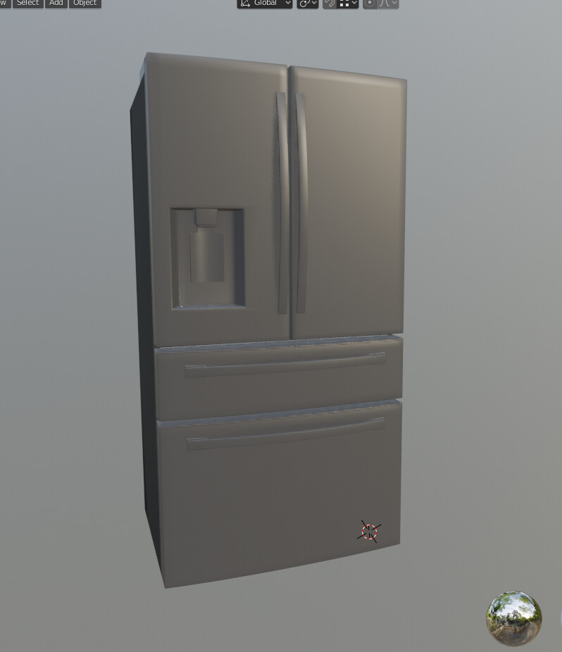 ArtStation - Fridge _ Blender
