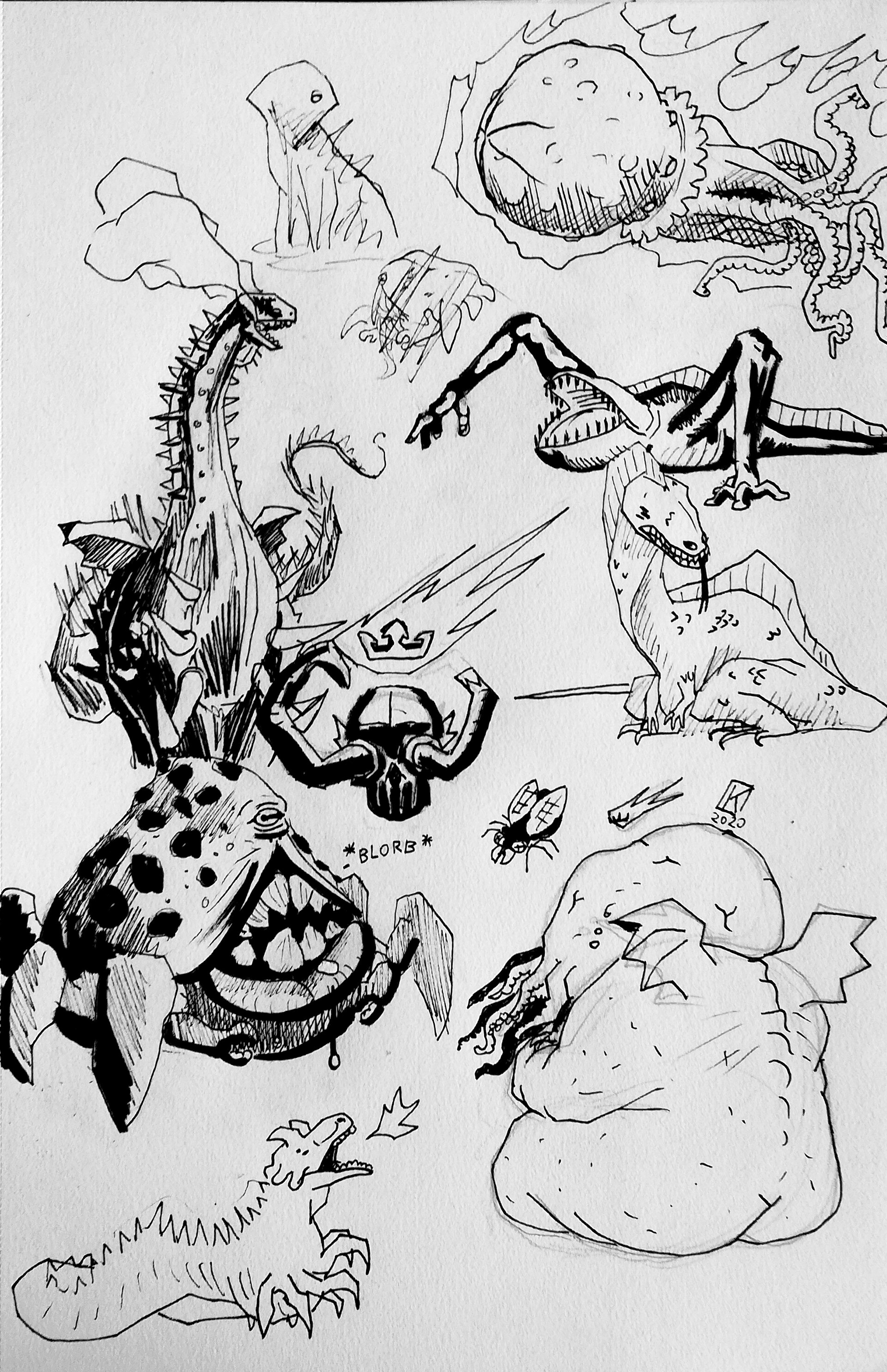 ArtStation - Doodle monsters
