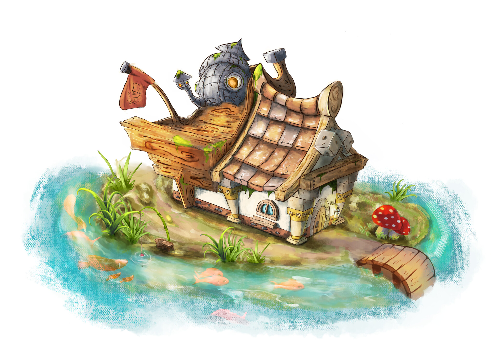 ArtStation - Dwarf Interior & Exterior Concept Design