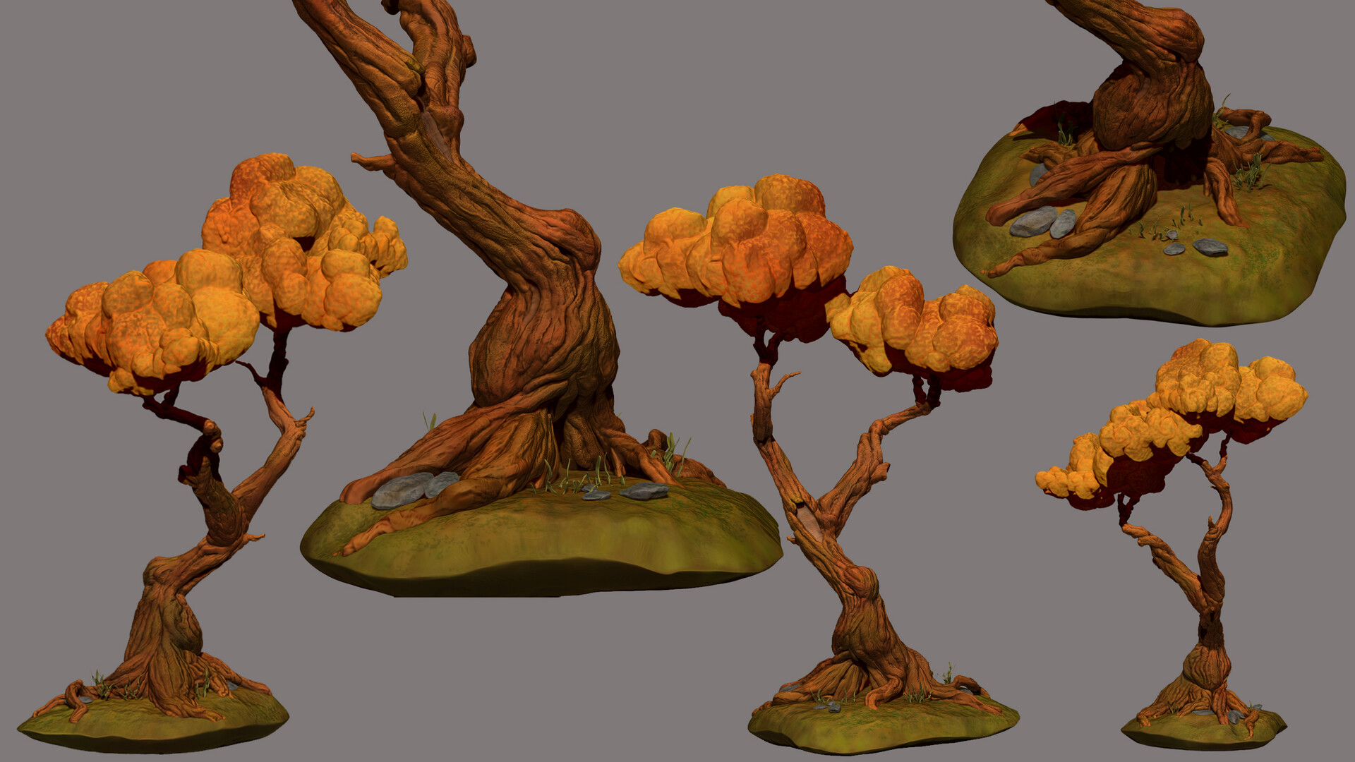 ArtStation - Stylized tree