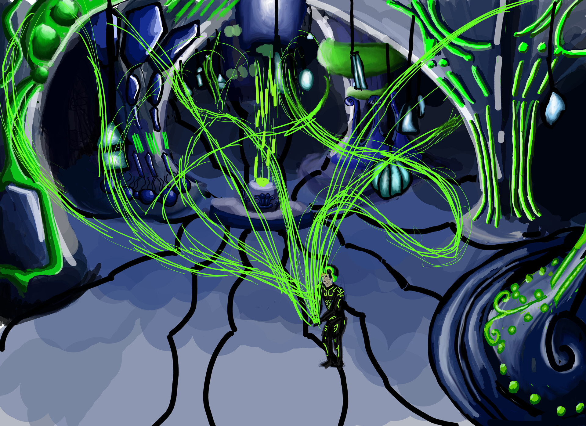 ArtStation - Green Energy Room