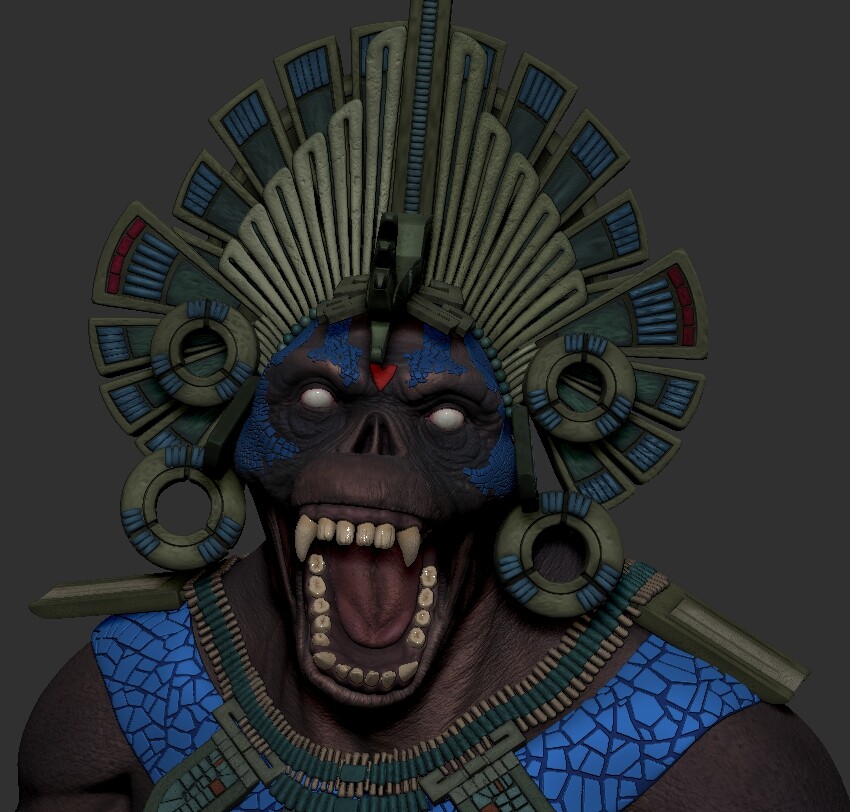 Gabriel Marcanth Costa - Aztec Zombie W.I.P