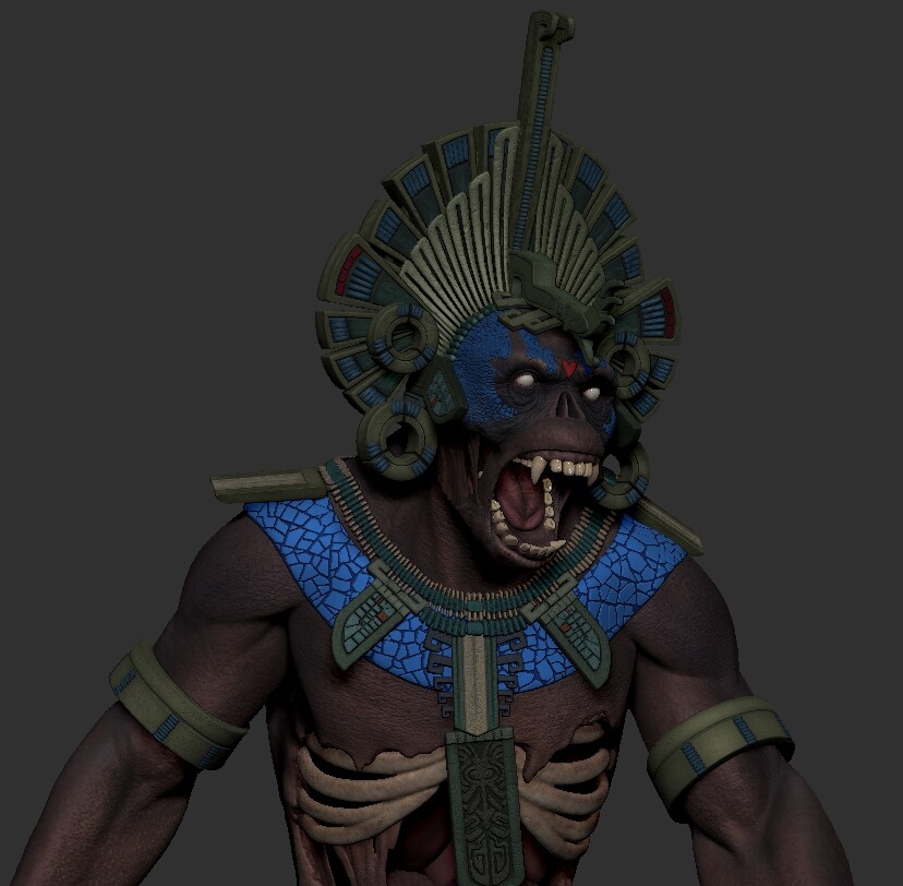 Gabriel Marcanth Costa - Aztec Zombie W.I.P
