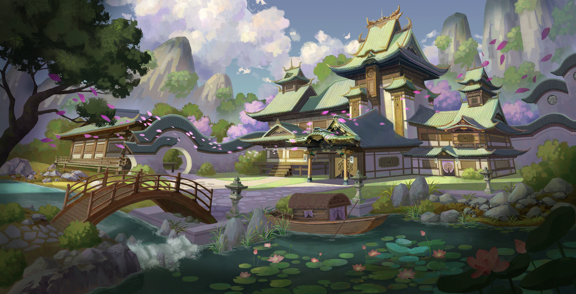 ArtStation - courtyard