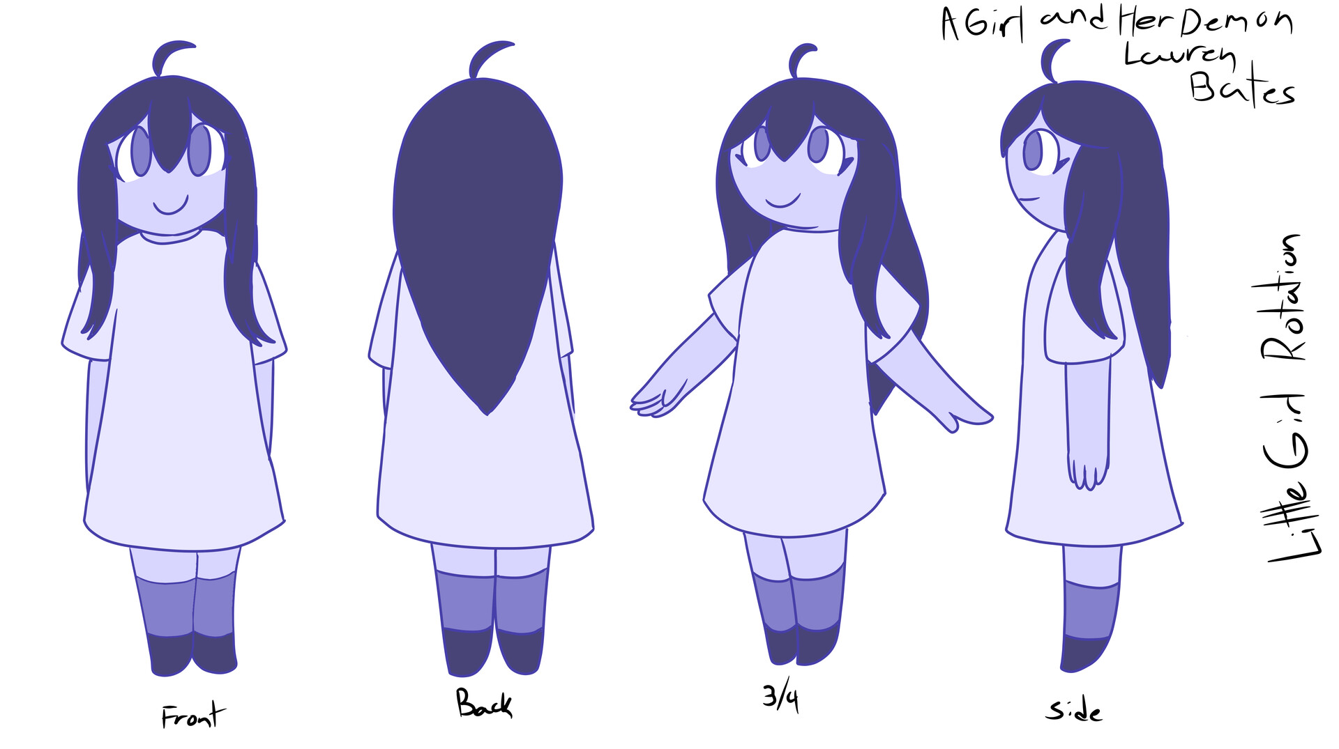 ArtStation - Little Girl Refrence Sheets