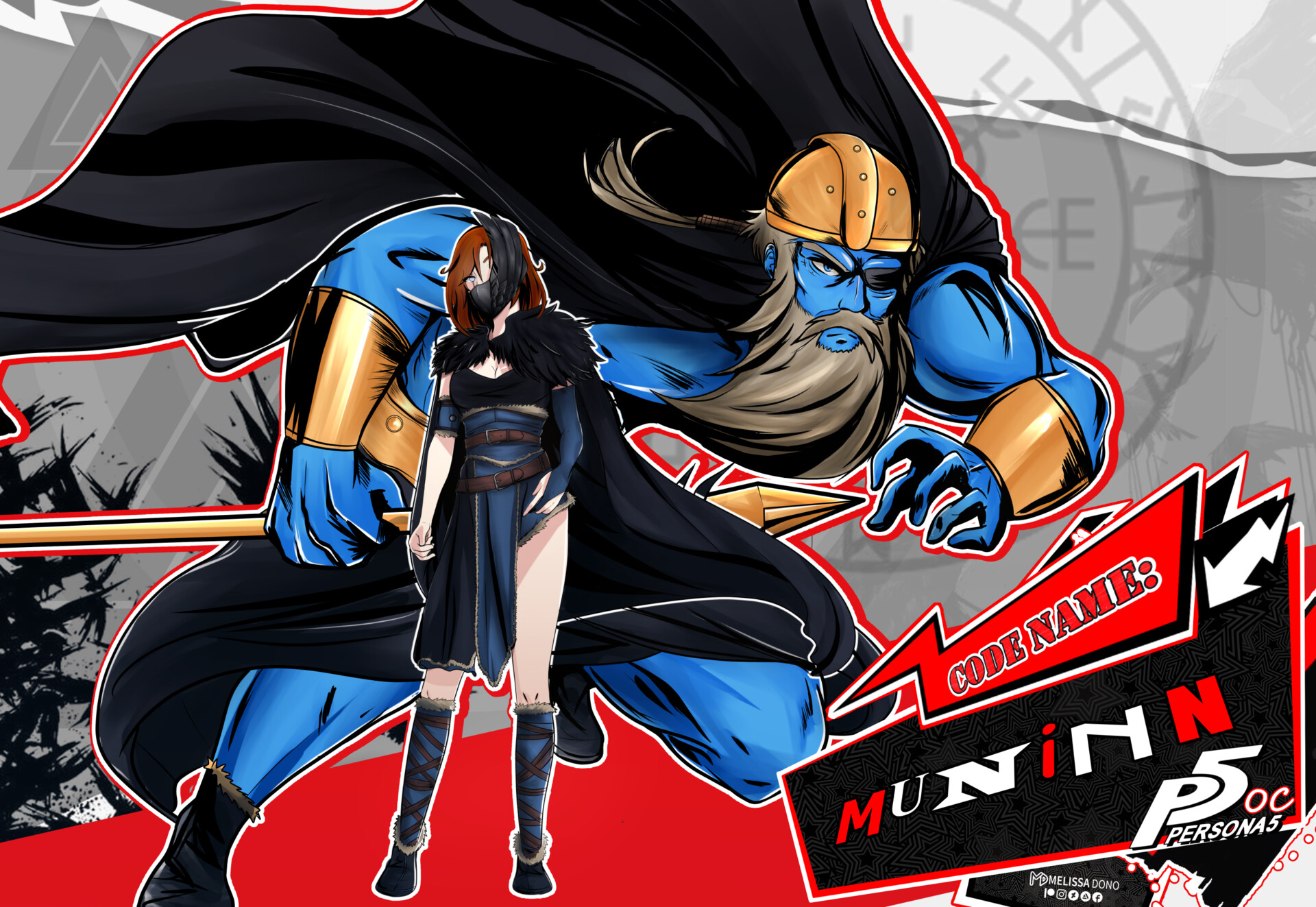 ArtStation - Muninn Persona 5 - OC character