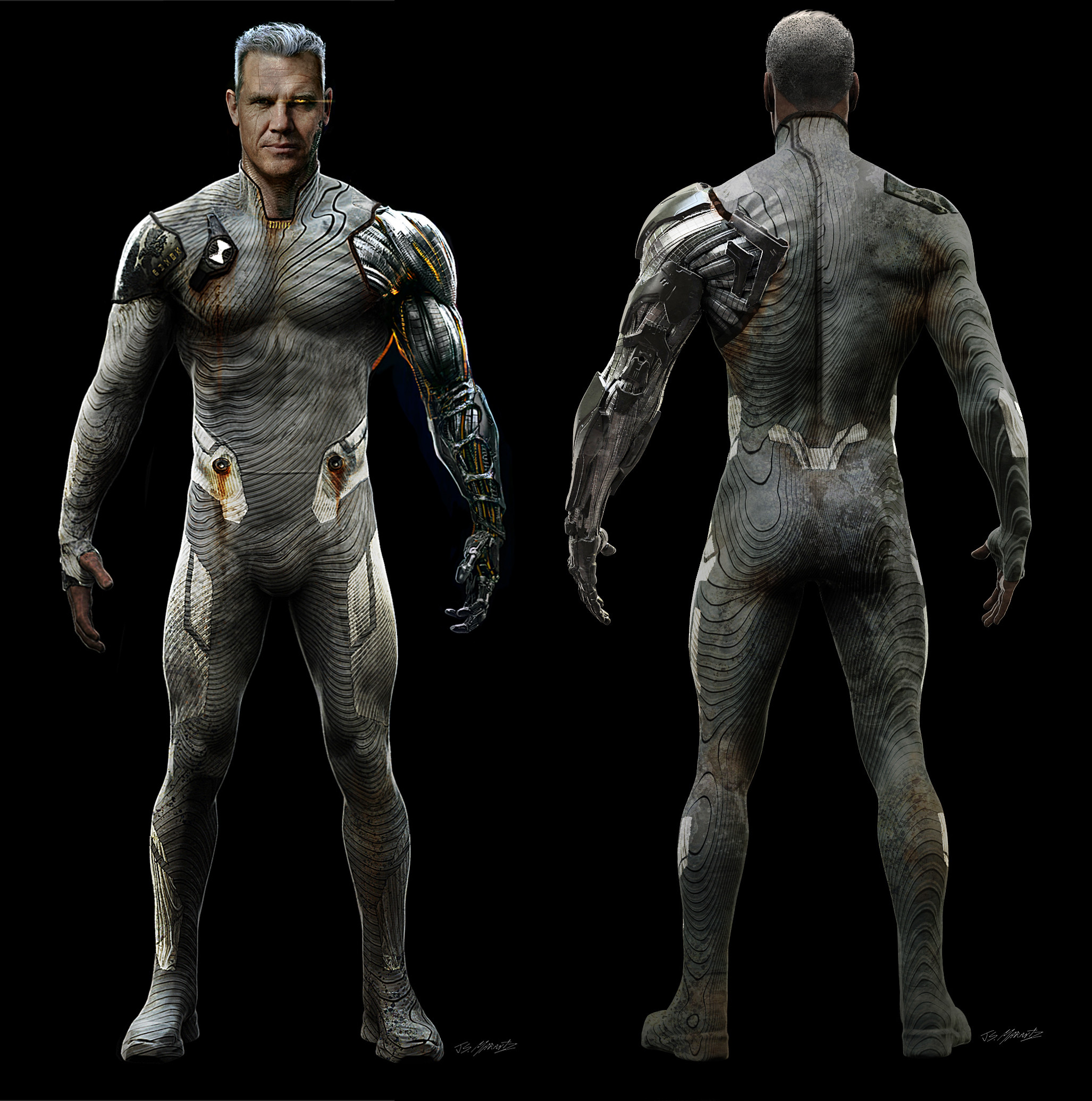 Jerad S. Marantz - Deadpool 2 Cable Time Travel Suit Concept ART