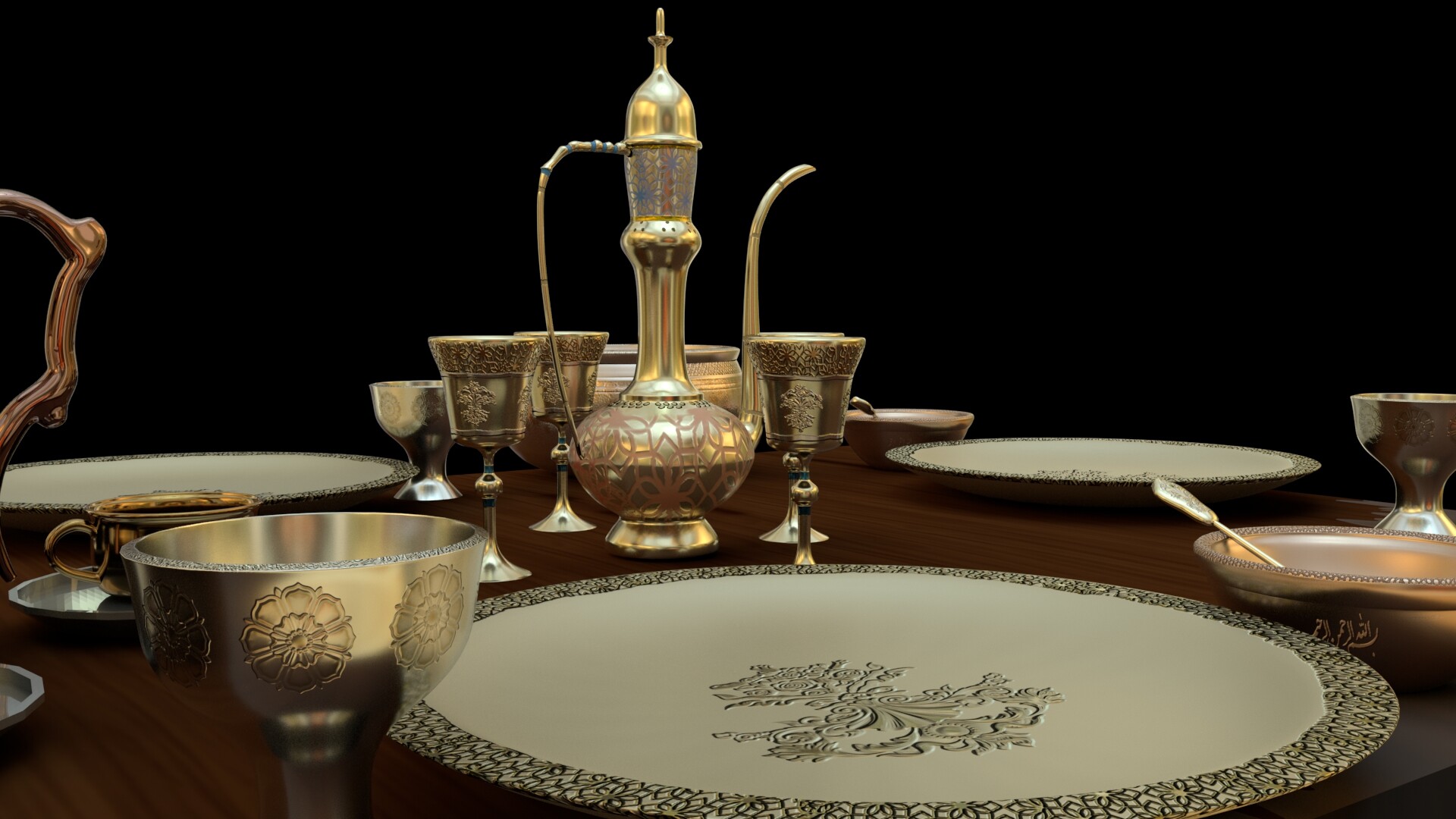 ArtStation - Arabic Dining Set