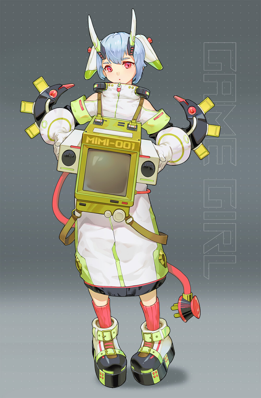 Shop p - GameGirl character design