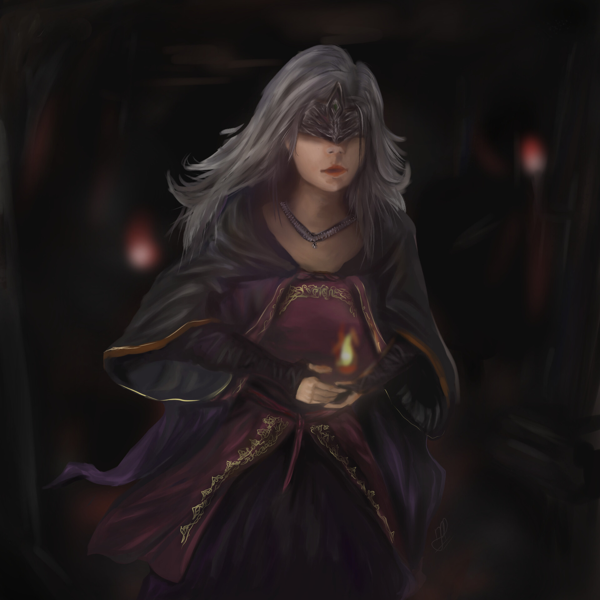 ArtStation - Firekeeper art digital painting