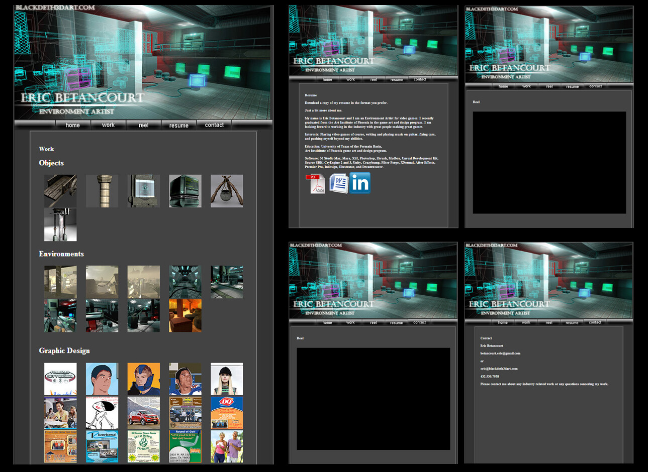 ArtStation - Old portfolio website