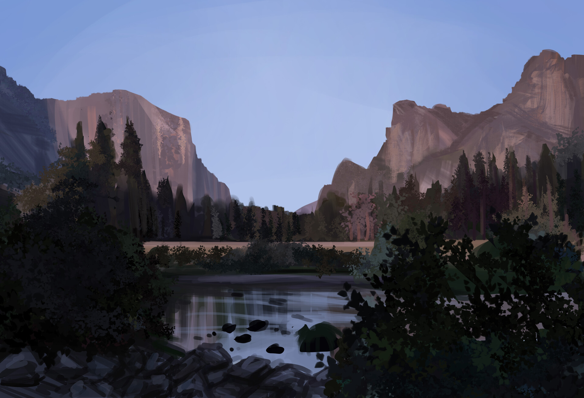 ArtStation - Yosemite - 2 hours