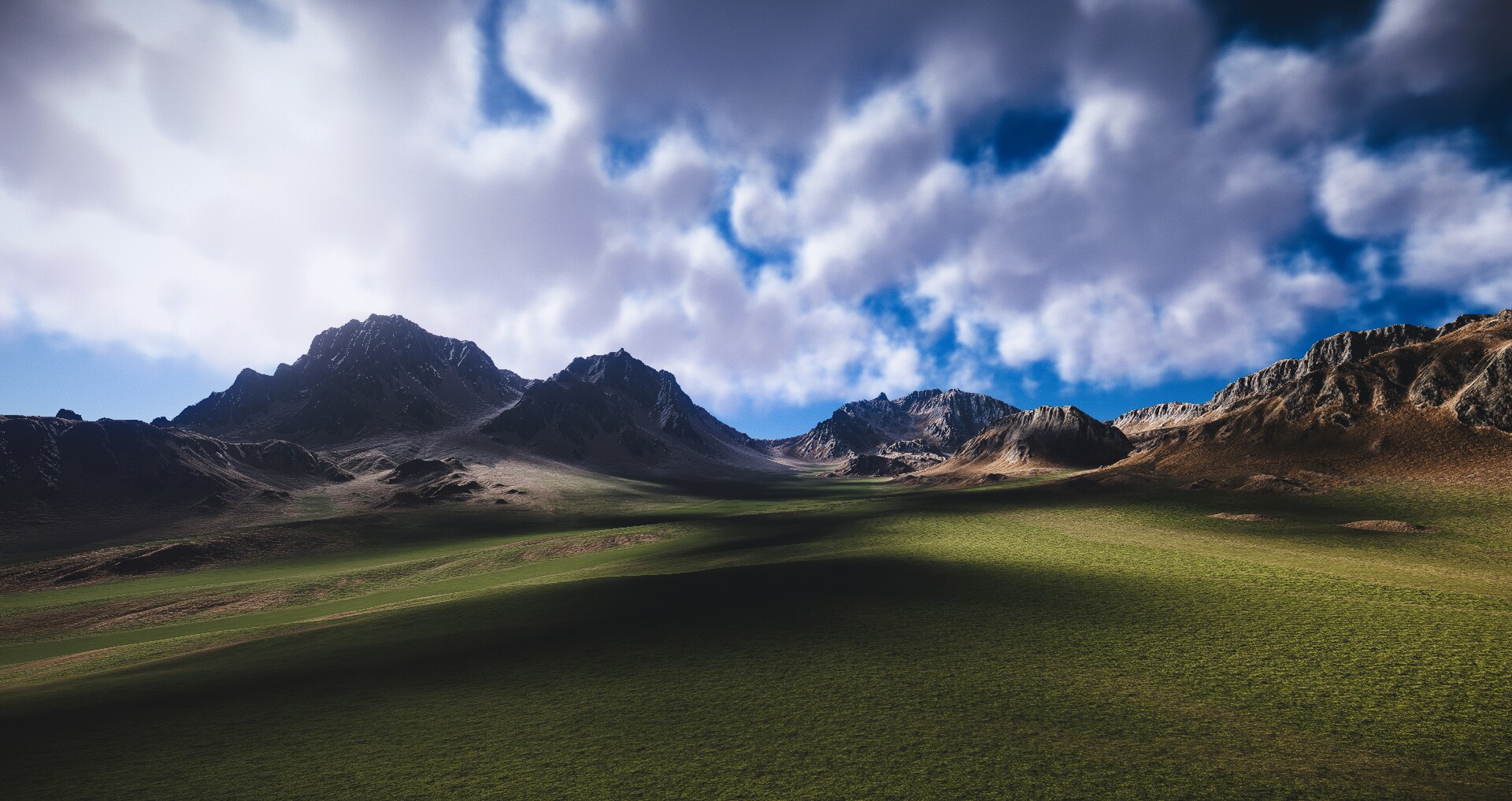 ArtStation - A random landscape. Test of new LookDev Gaea nodes.