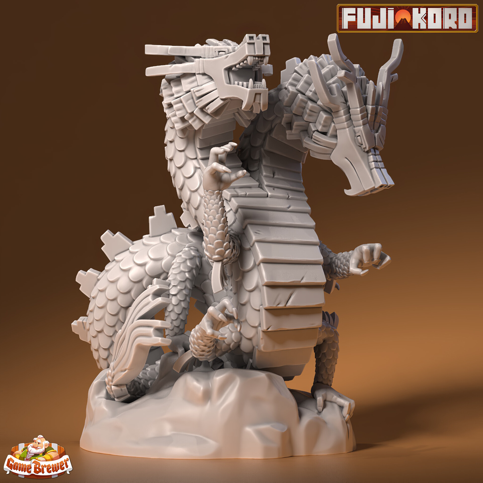 ArtStation - Fuji Koro - Miniature - White Dragon