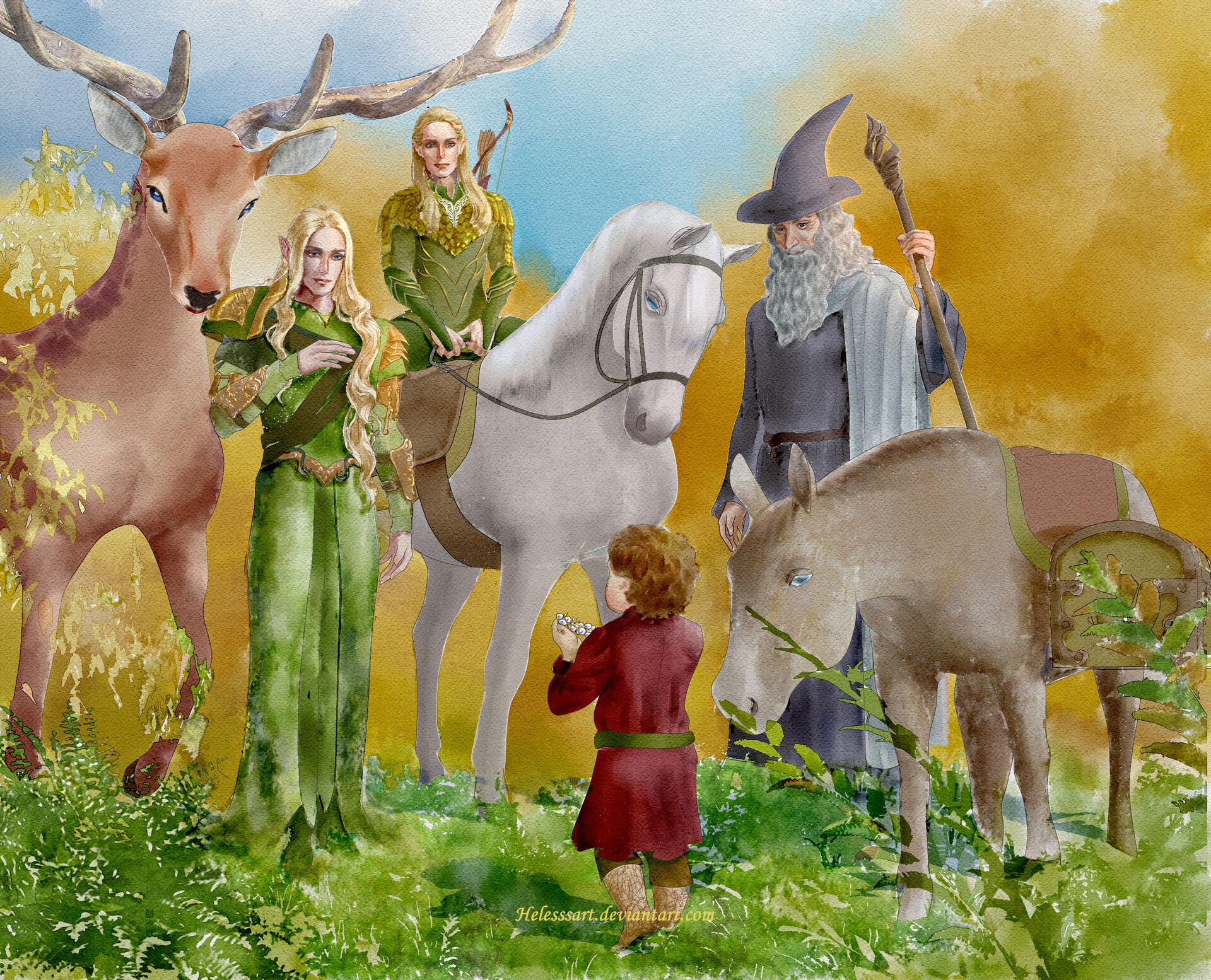 ArtStation - The elf-friend