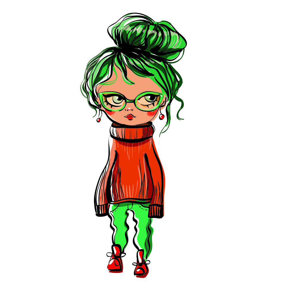 ArtStation - grumpy girl