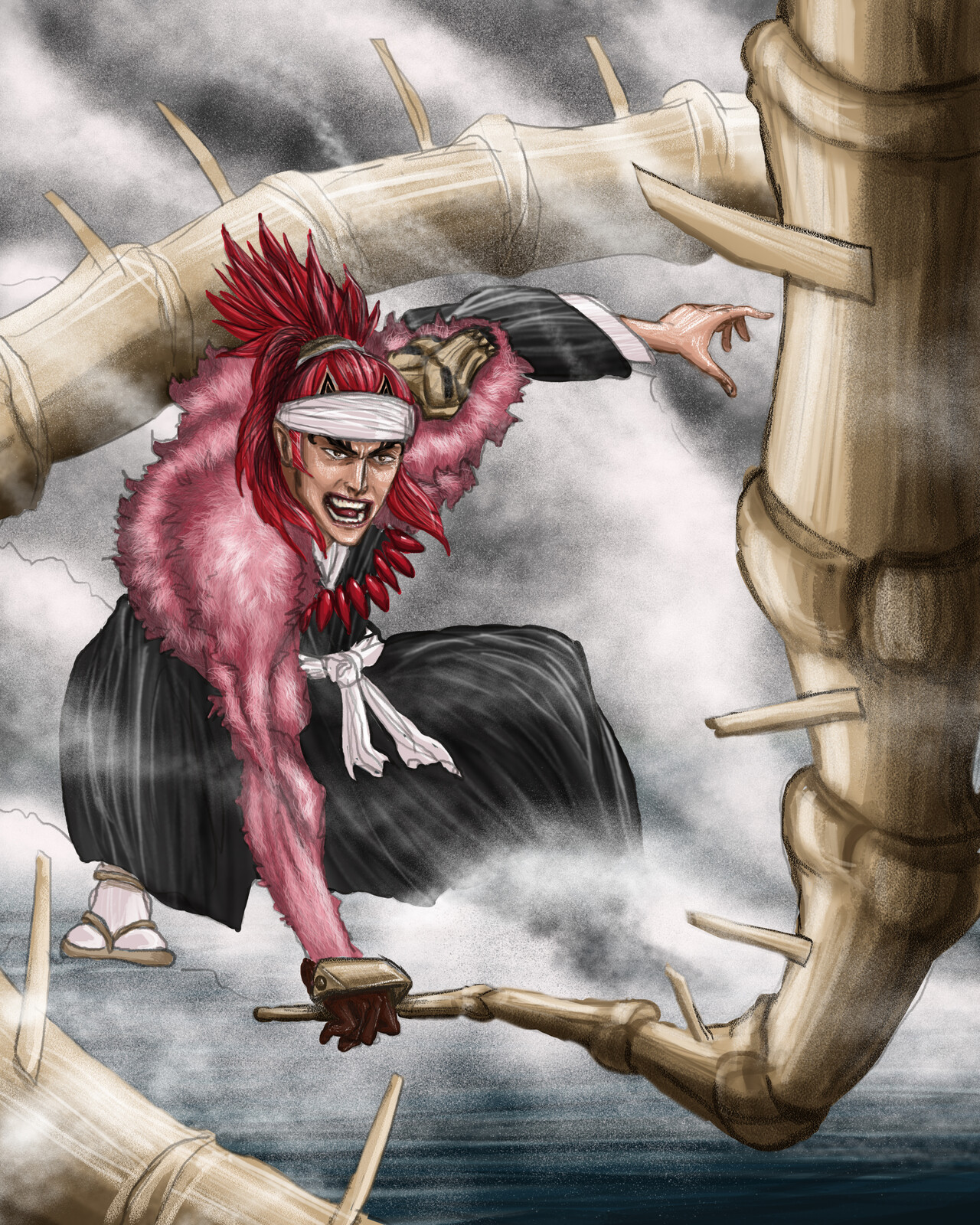 Hari Gopinathan - Abarai Renji - Bleach - Fan Art