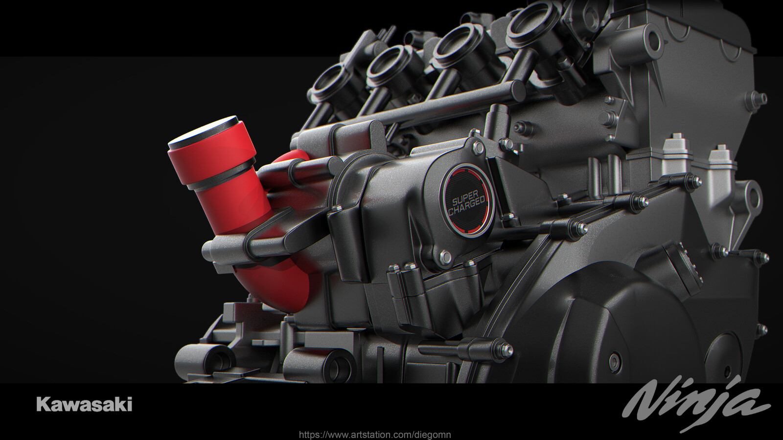 Diego Martín - Kawasaki H2r engine. 2018