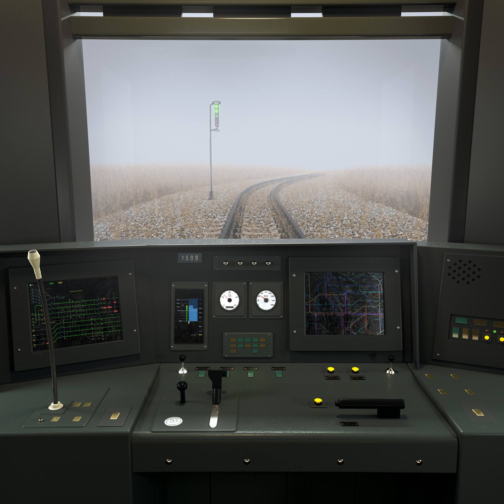 ArtStation - Train Cab