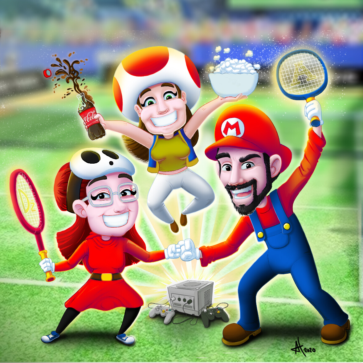 ArtStation - Mario Tennis Squad