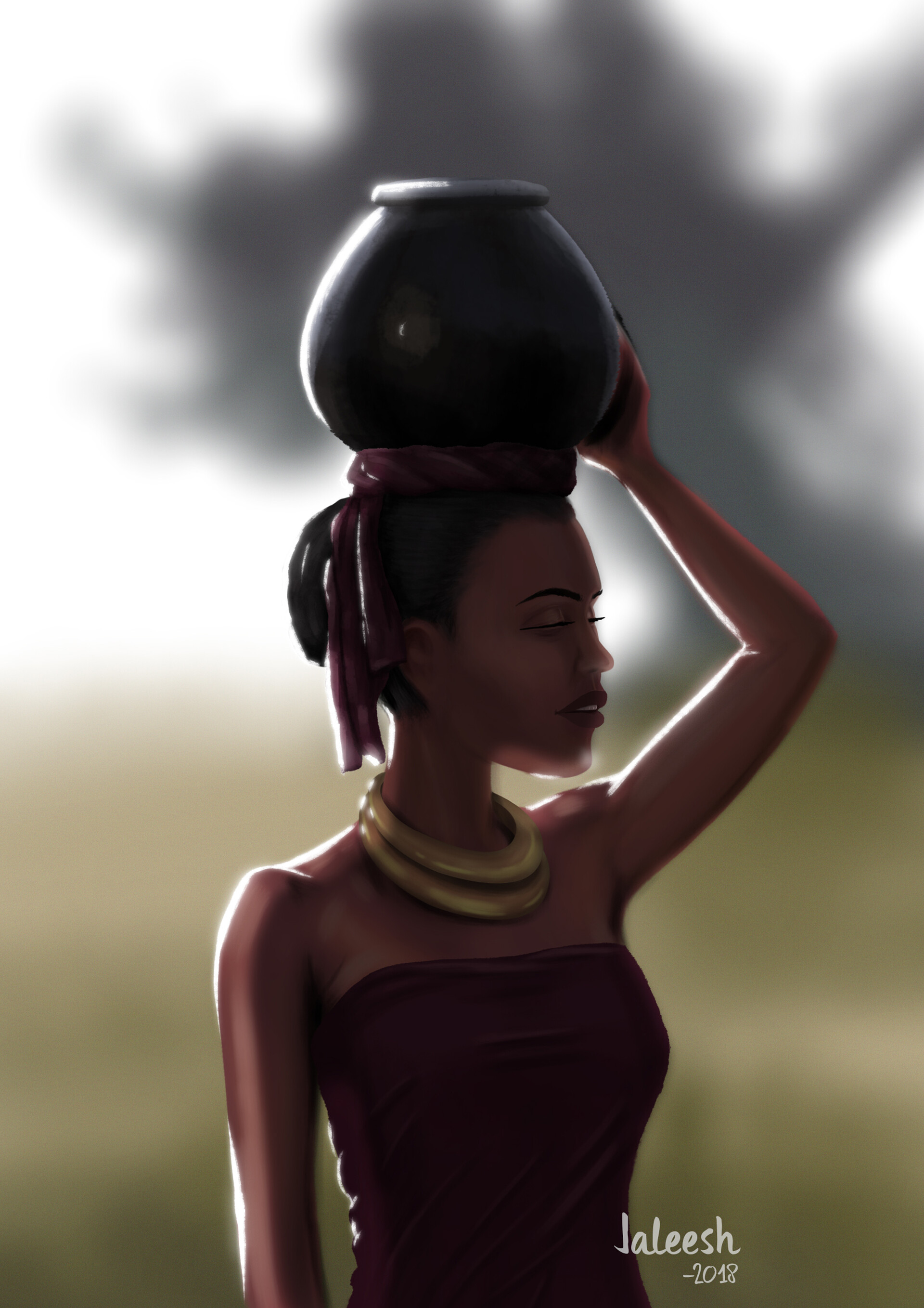 ArtStation - Lady with Pot