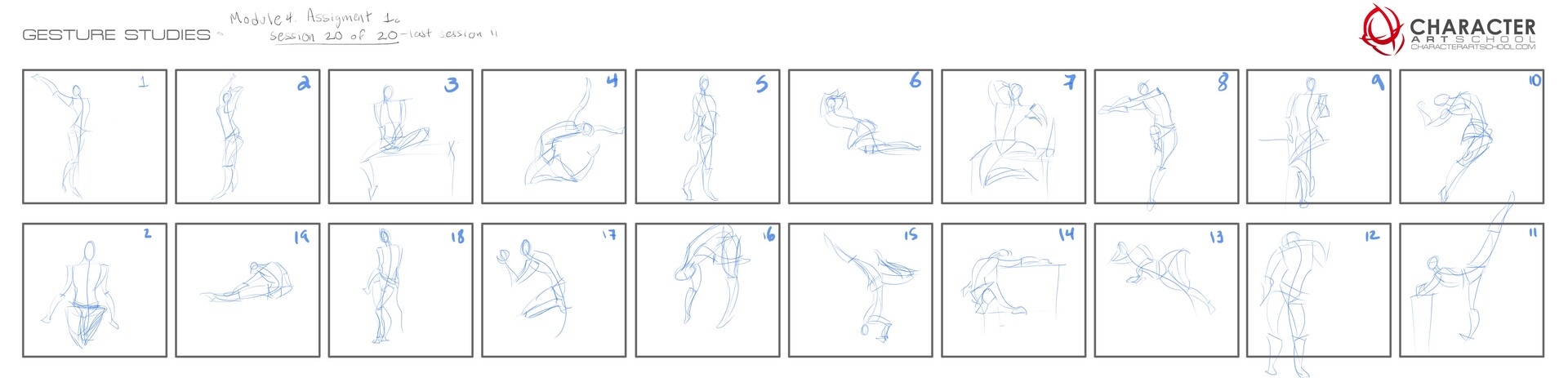 ArtStation - Shape gestures practice