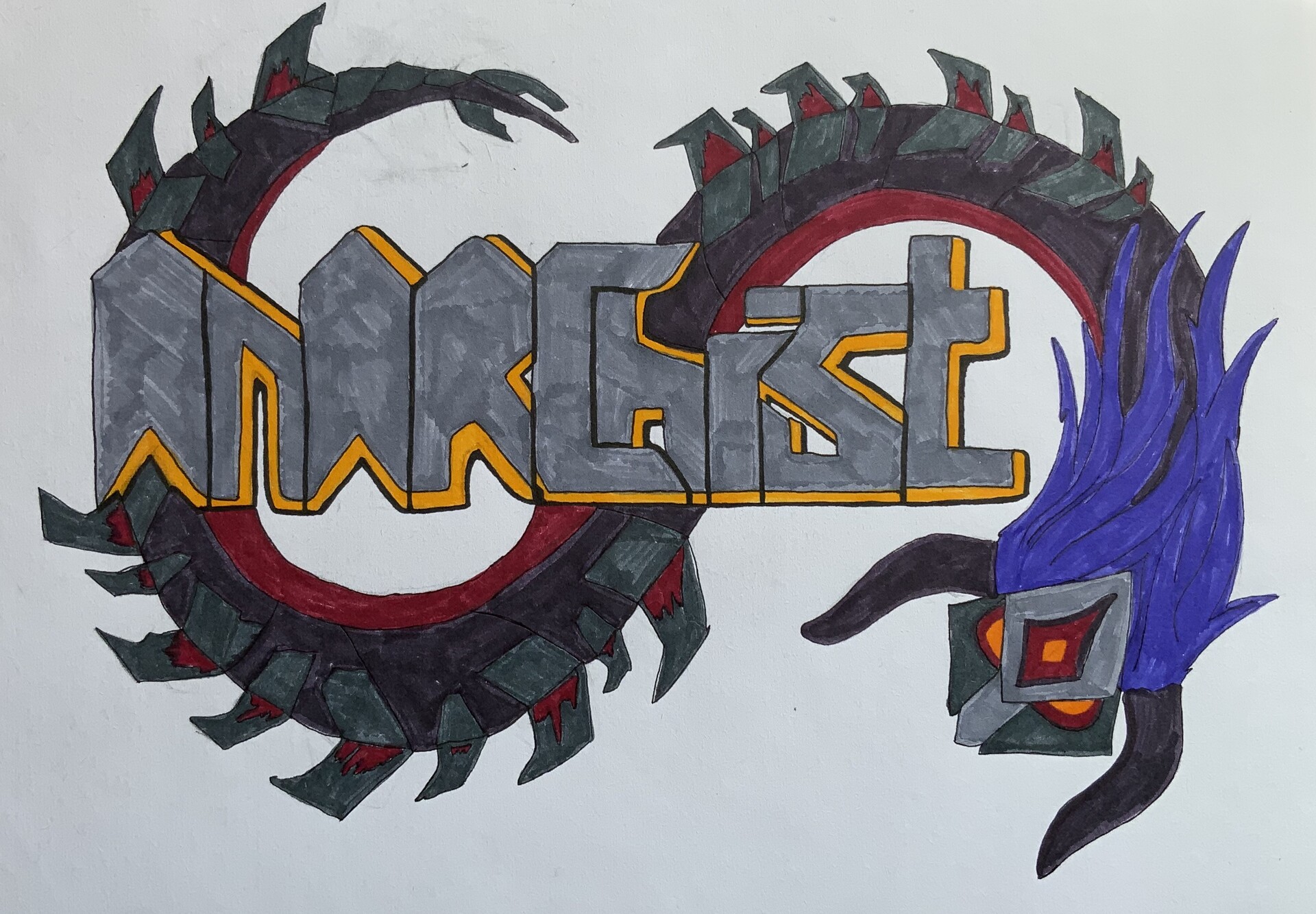 ArtStation - Anarchist (Darksiders Genesis graffiti)