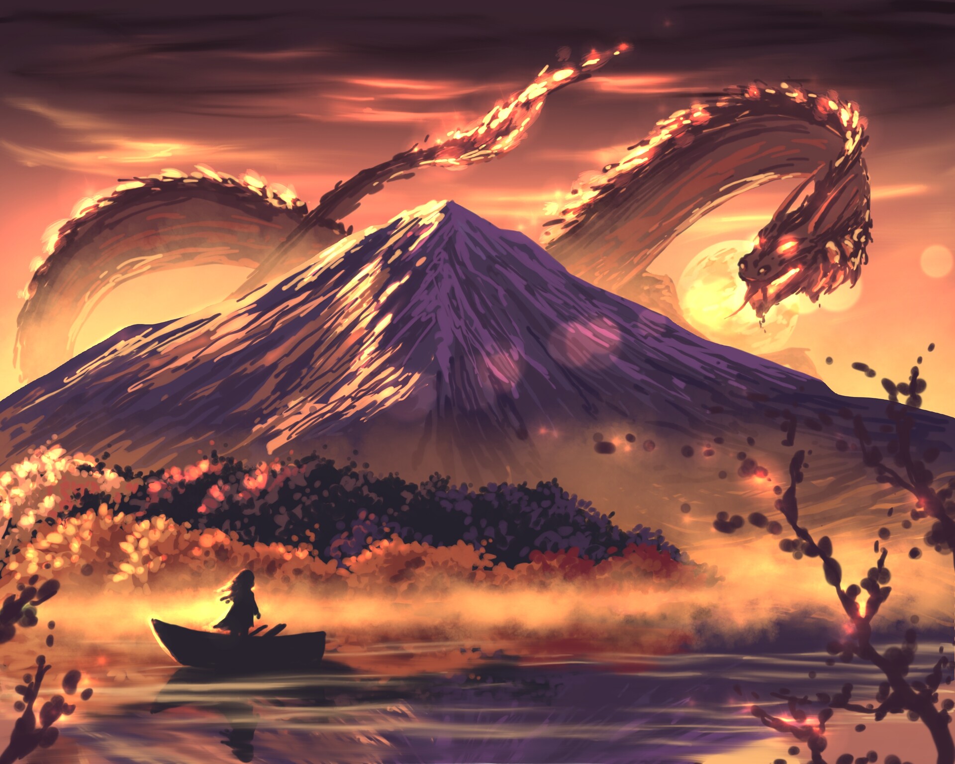 ArtStation - Fire dragon