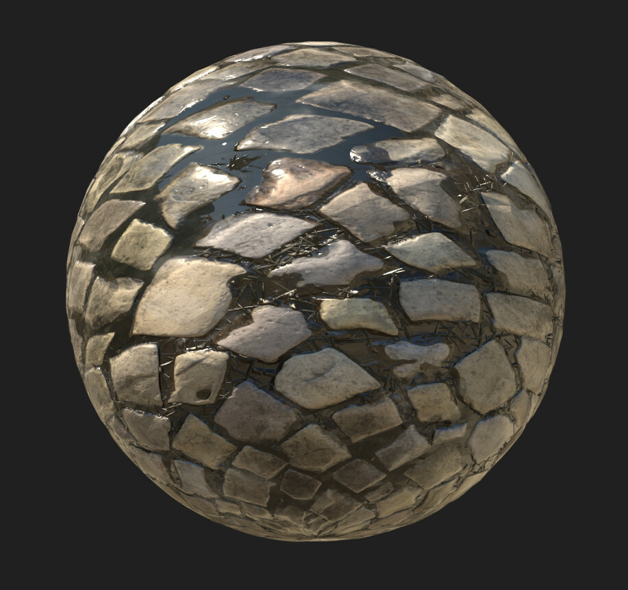 ArtStation - cobble stone - Procedural texture