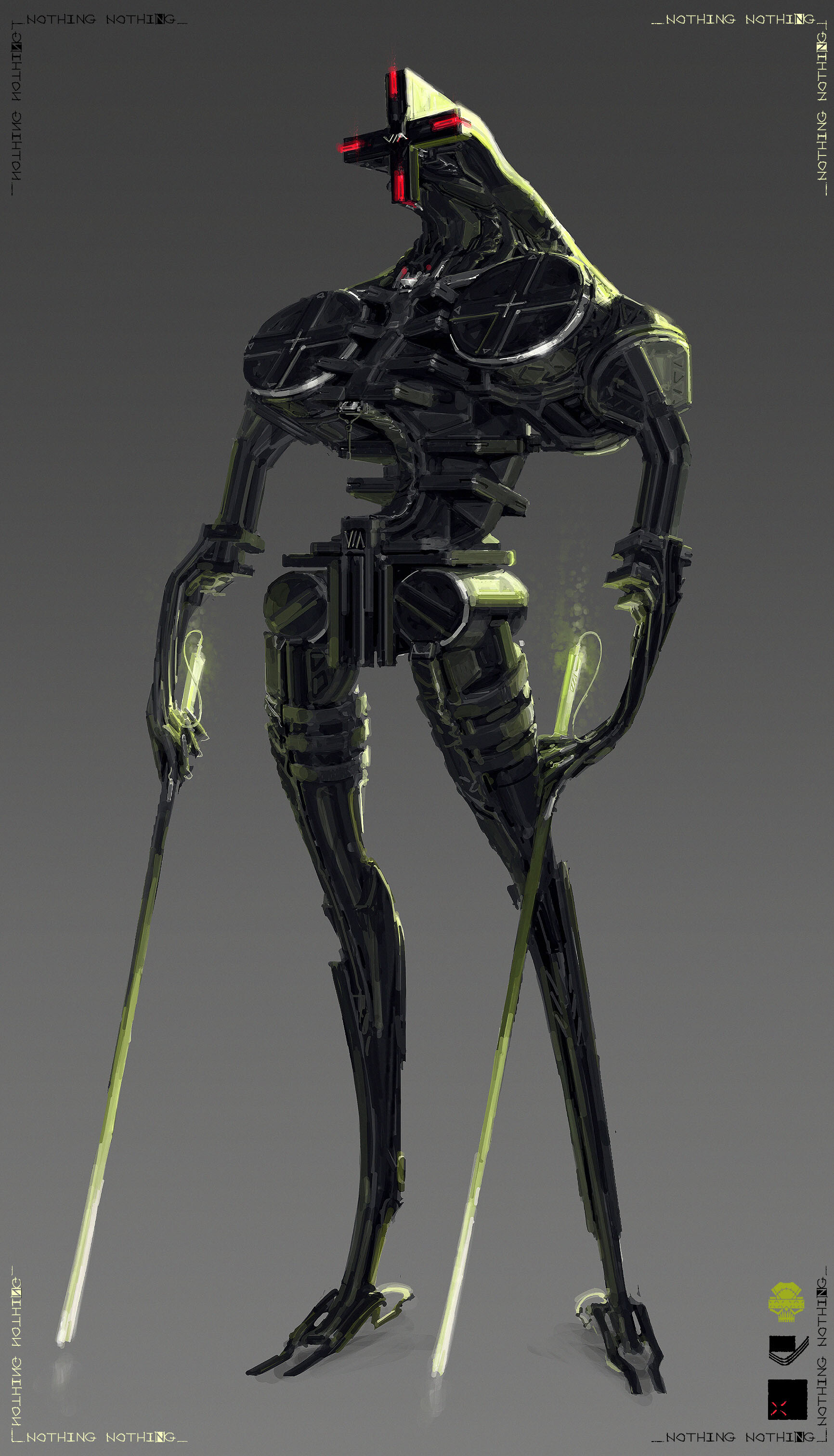 ArtStation - stick mech in black