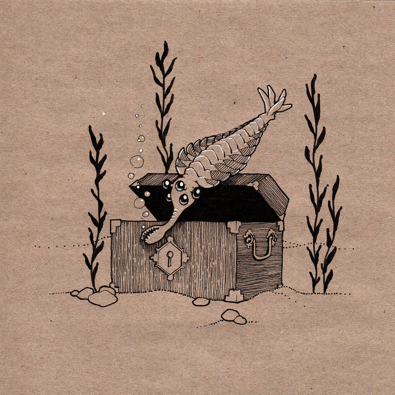 Natalia Stolarska - Inktober 2019: treasure / unearthly arthropod