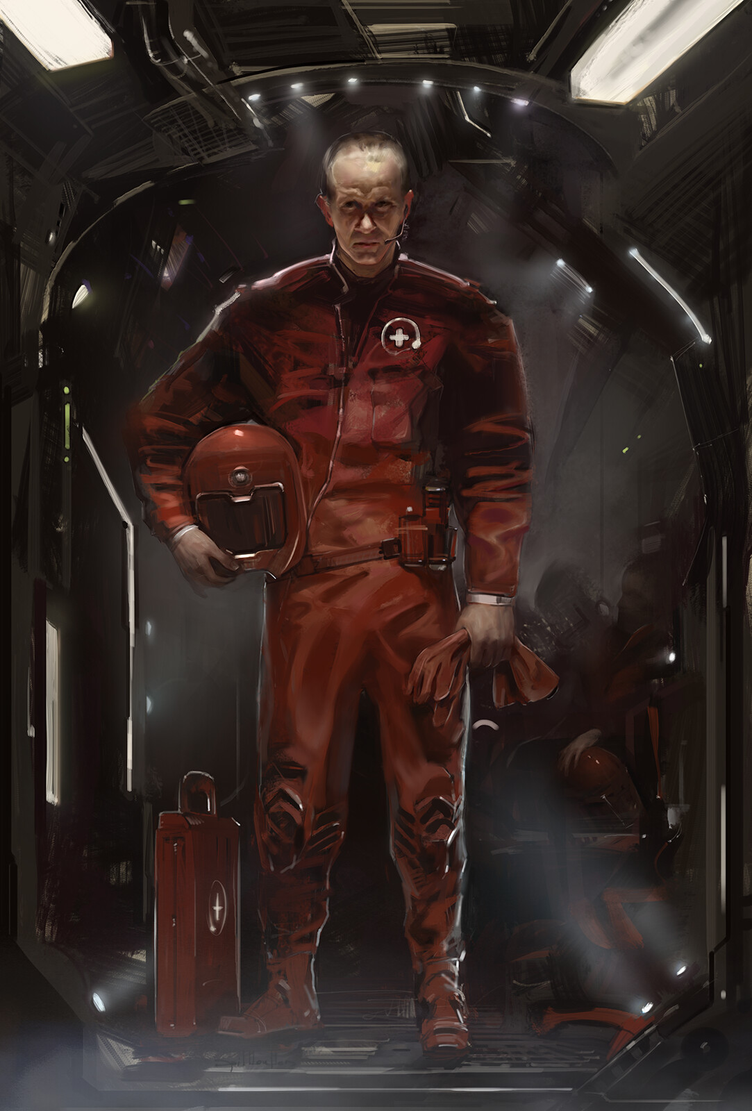 ArtStation - Space station medic (CD) and sketches // No photobashing ...