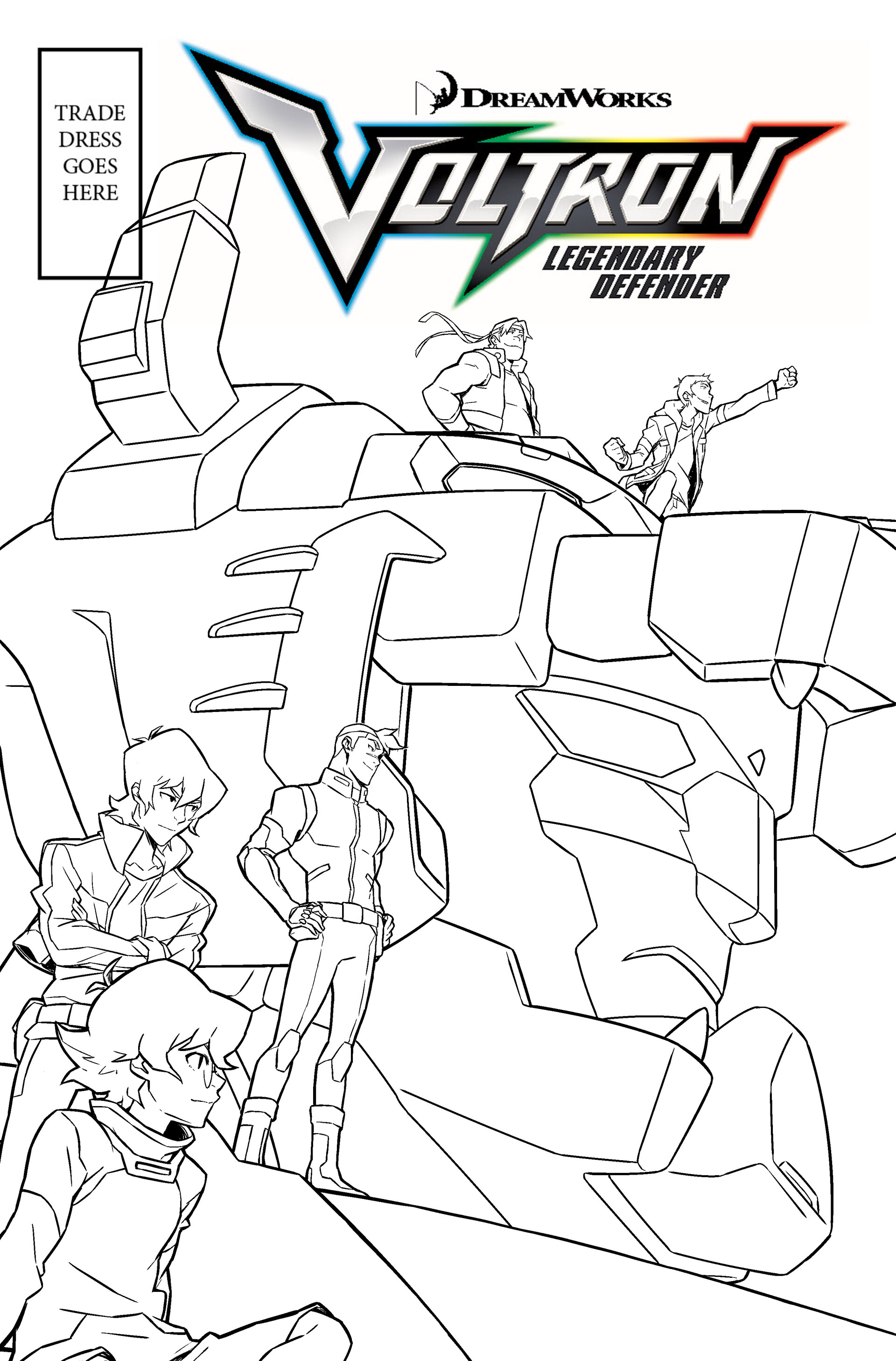 voltron legendary defender coloring pages
