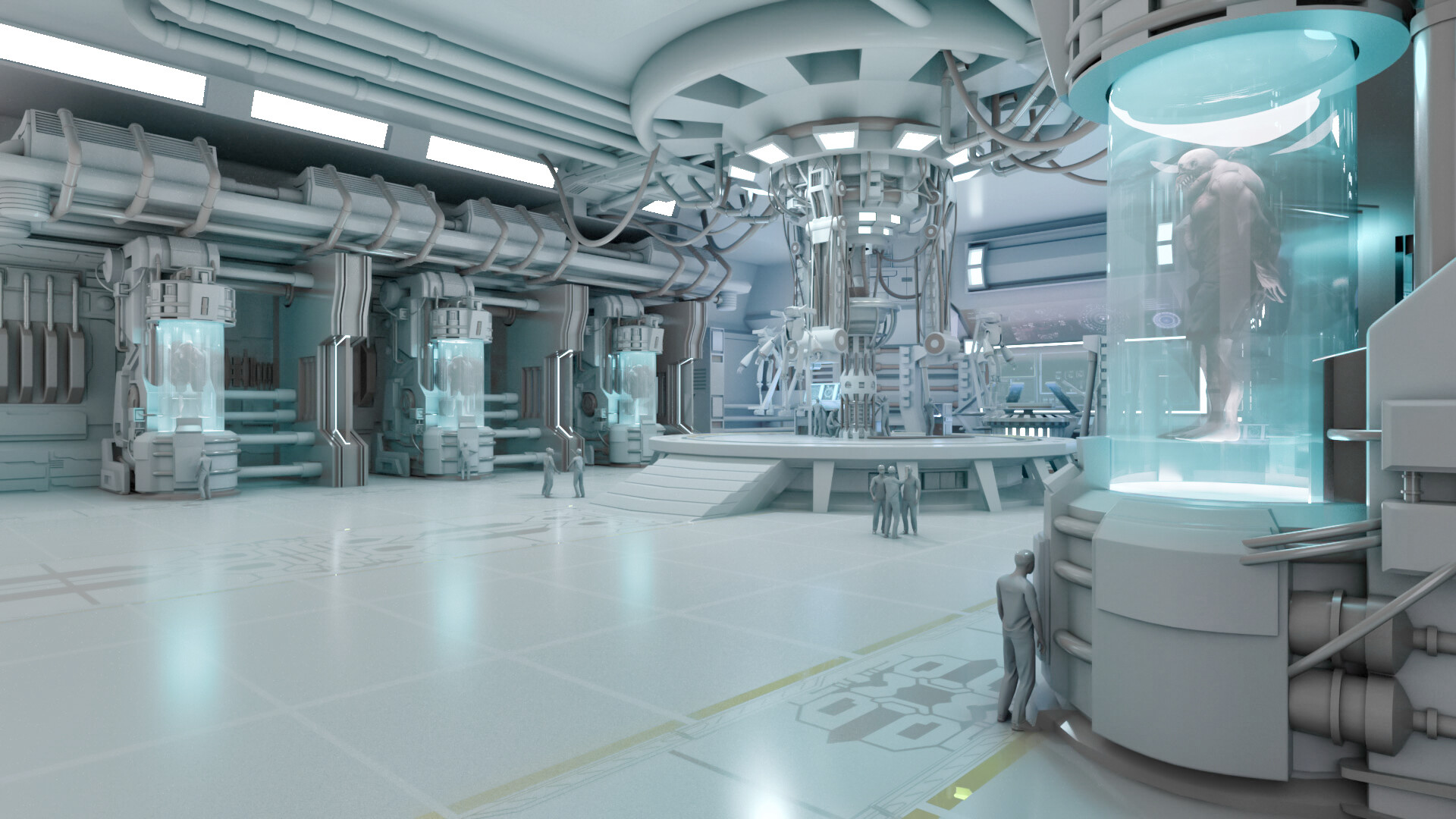 Futuristic Science Laboratory