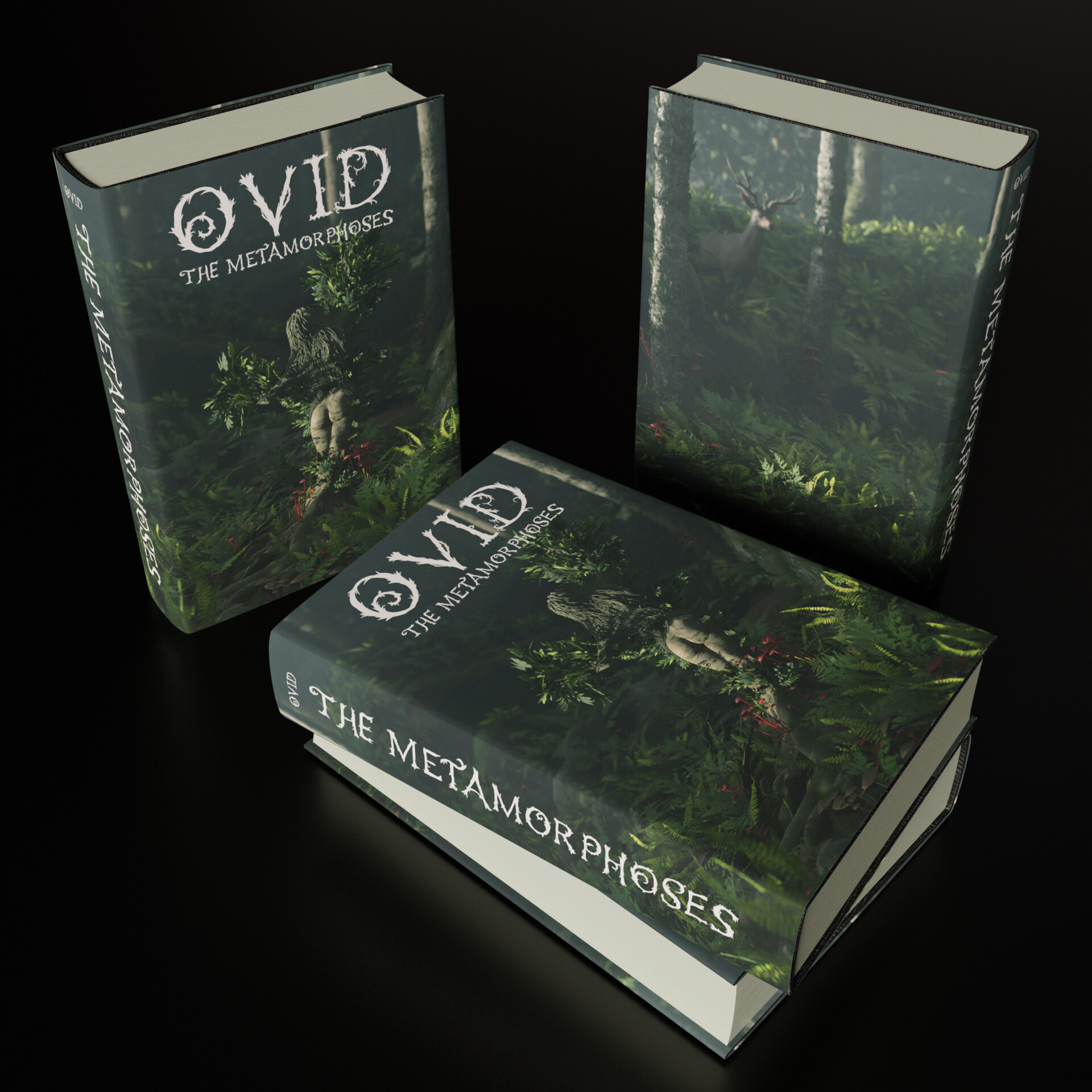 ArtStation - Ovid's Metamorphoses, Book Cover