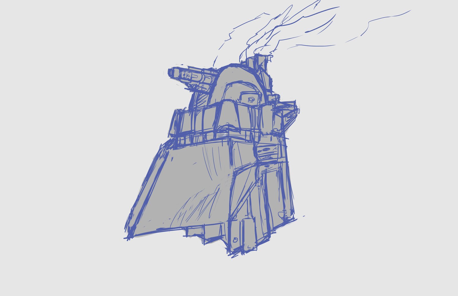 Emma Lowry - Concept Art - Bulkhead tower defense game